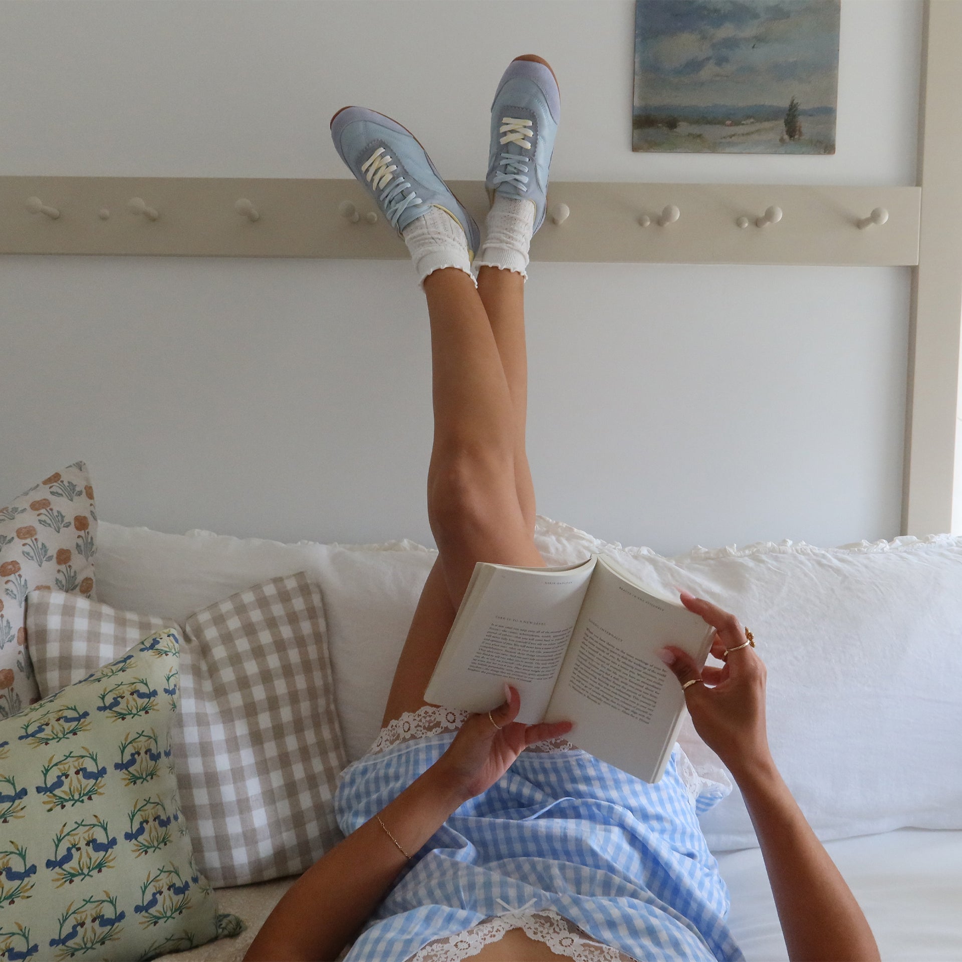 Laini Blue Multi Leather Sneakers | Dolce Vita