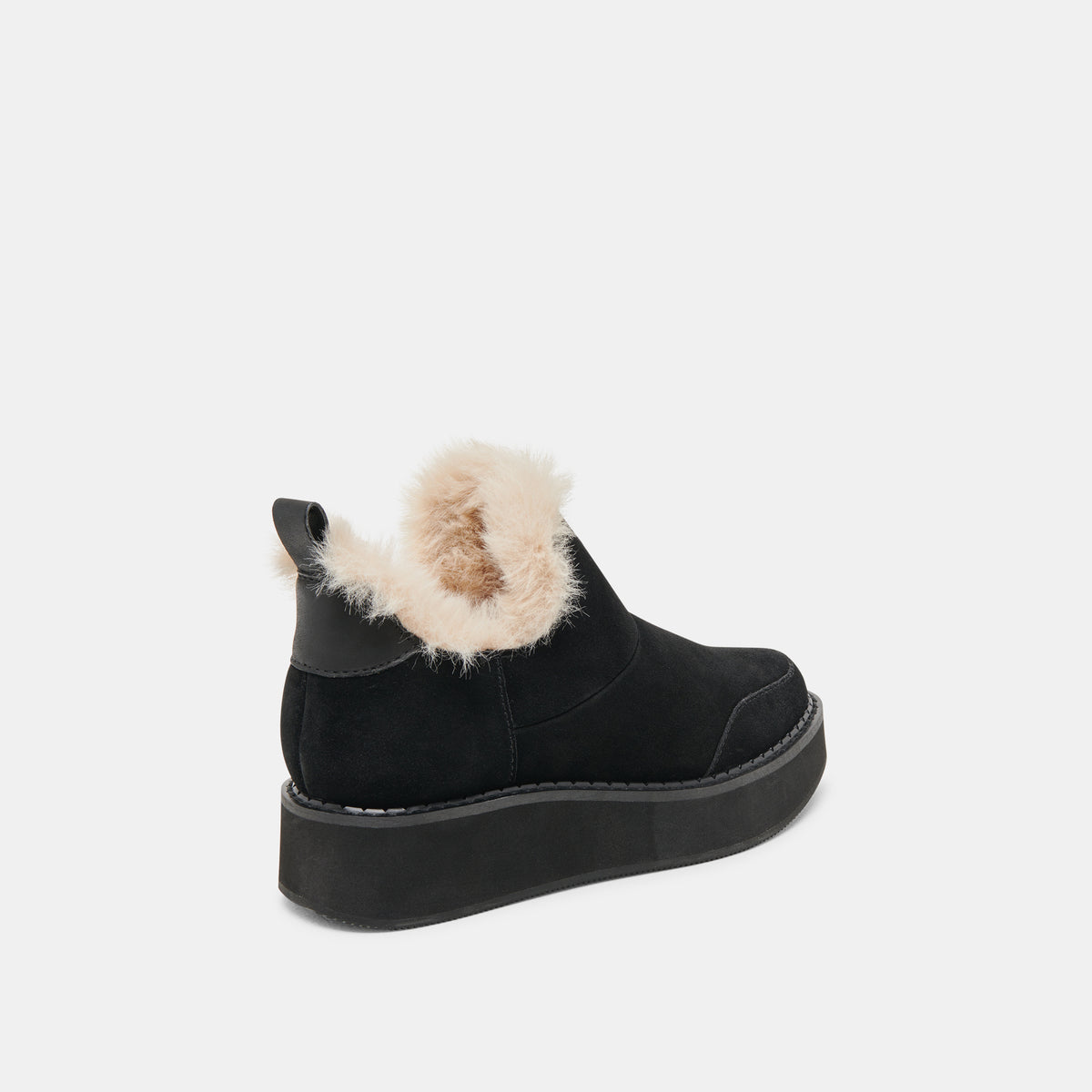 Ardy Plush H2O Waterproof Onyx Suede Booties | Dolce Vita