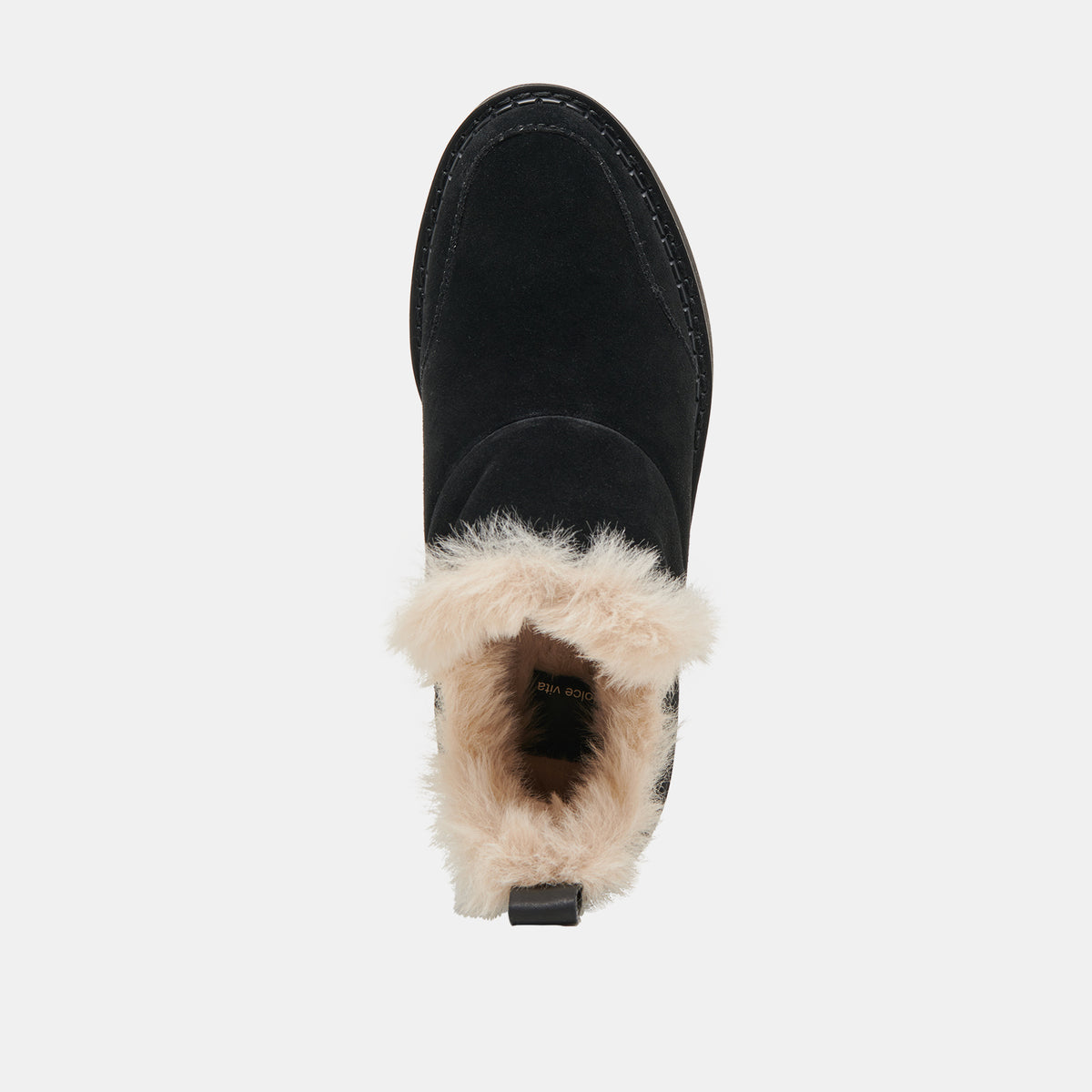 Ardy Plush H2O Waterproof Onyx Suede Booties | Dolce Vita
