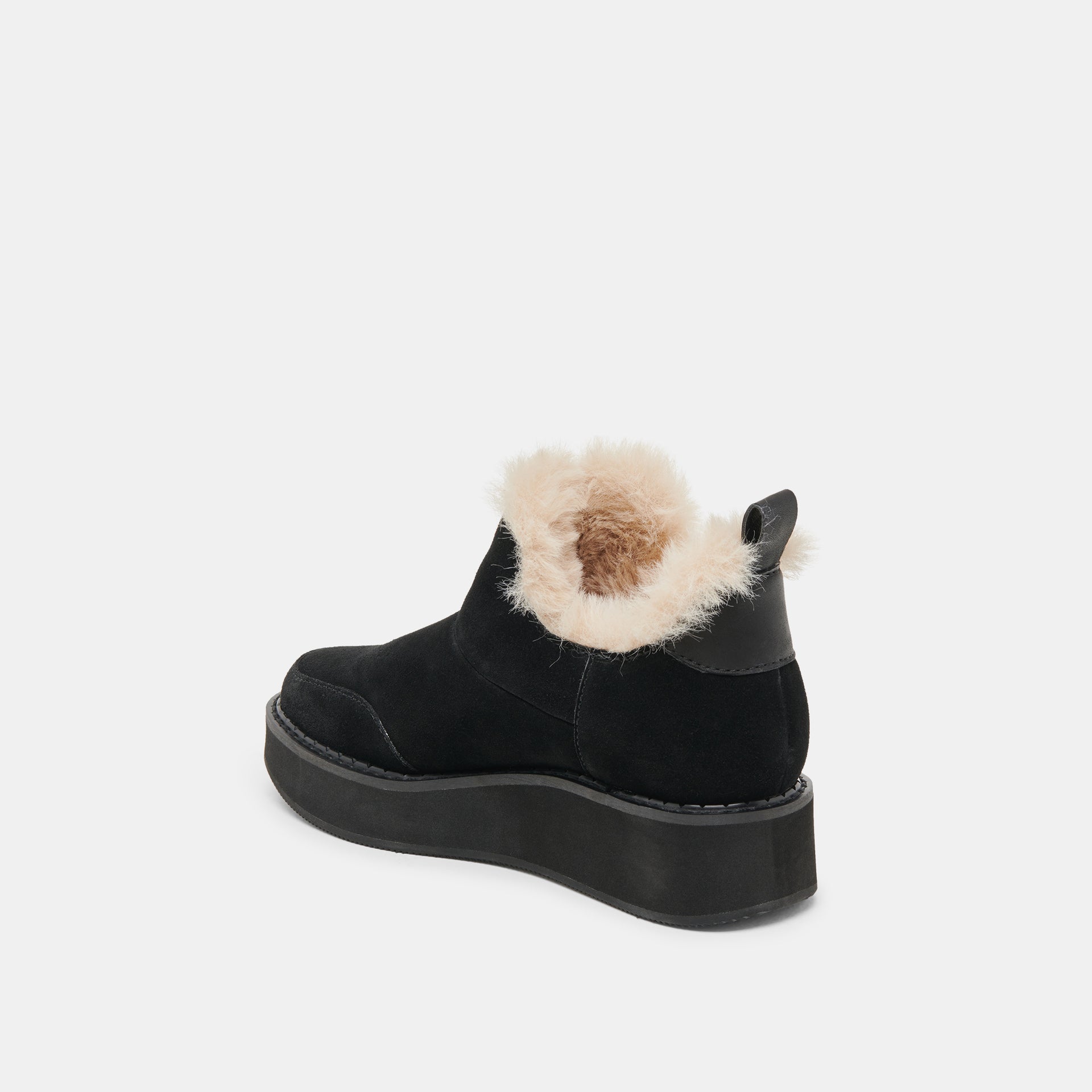 Ardy Plush H2O Waterproof Onyx Suede Booties | Dolce Vita