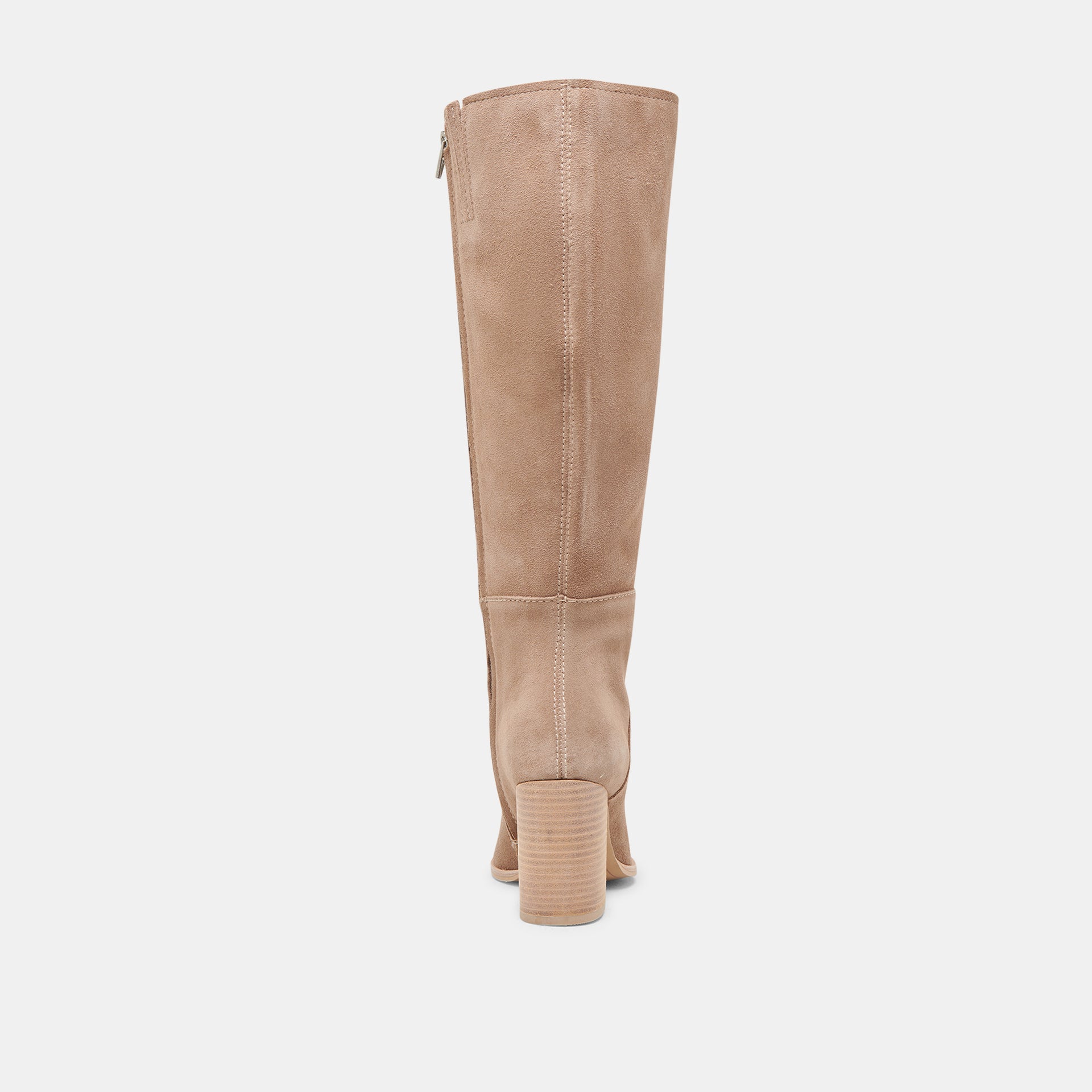 FYNN Wide Calf Boots Truffle Suede | Truffle Suede Knee-High Boots ...