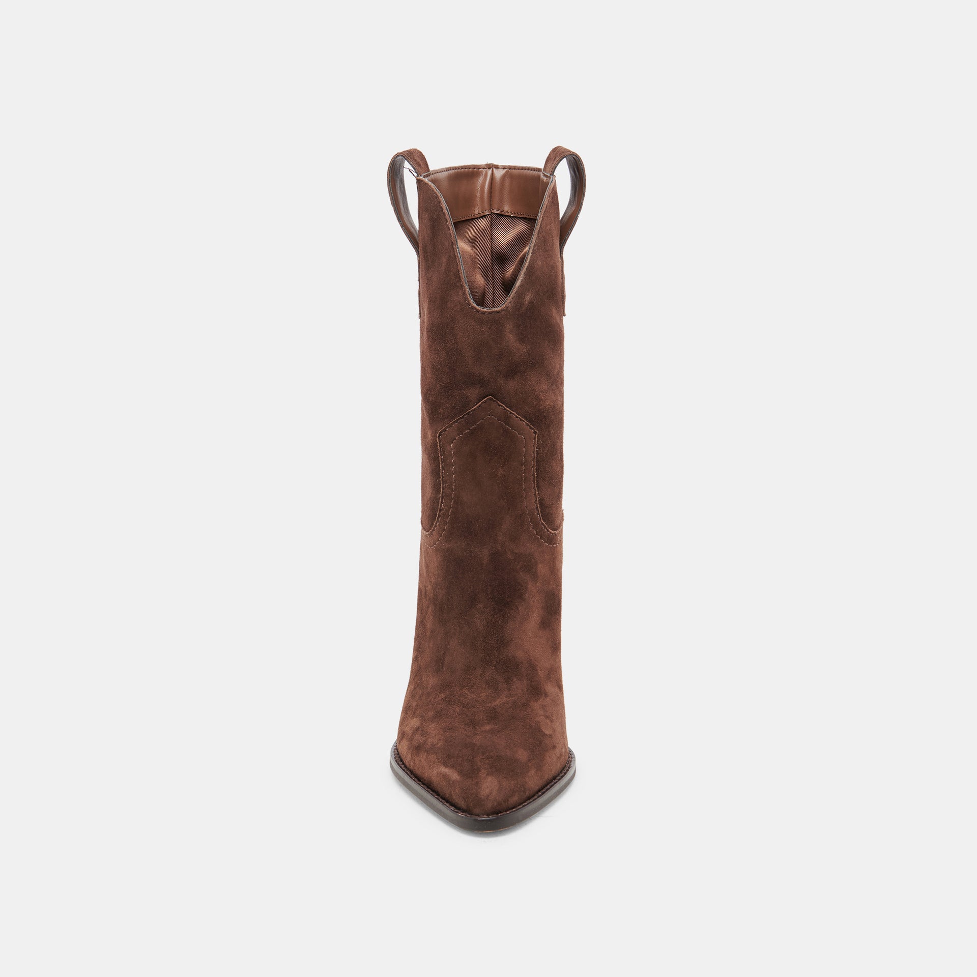 JESSEY BOOTS DK BROWN SUEDE – Dolce Vita