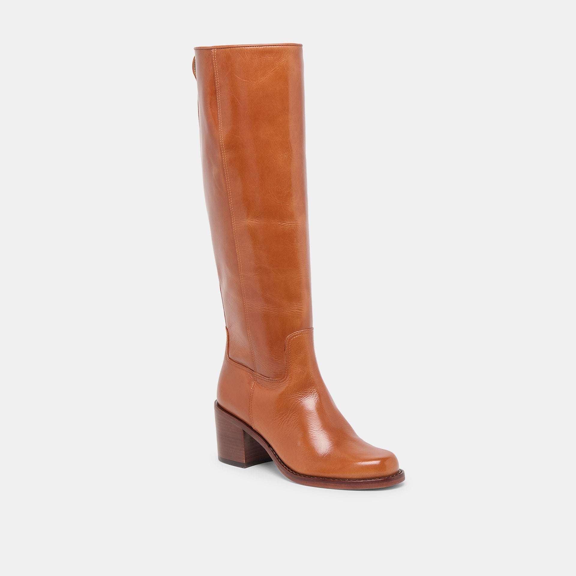 Lucyle Tan Leather Boots | Dolce Vita