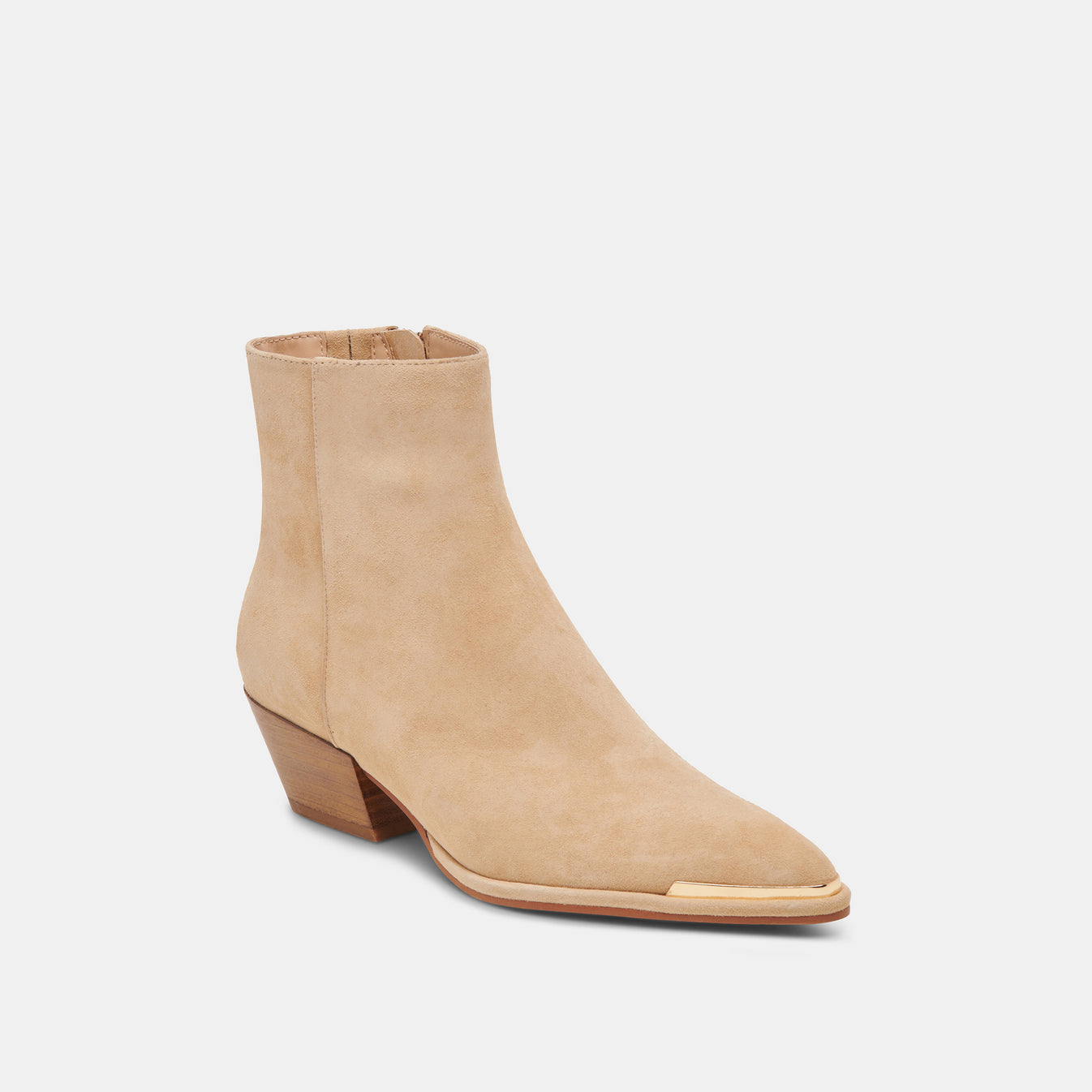 NONAH BOOTIES TAN SUEDE – Dolce Vita