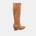 RYATT WIDE CALF BOOTS PECAN SUEDE – Dolce Vita