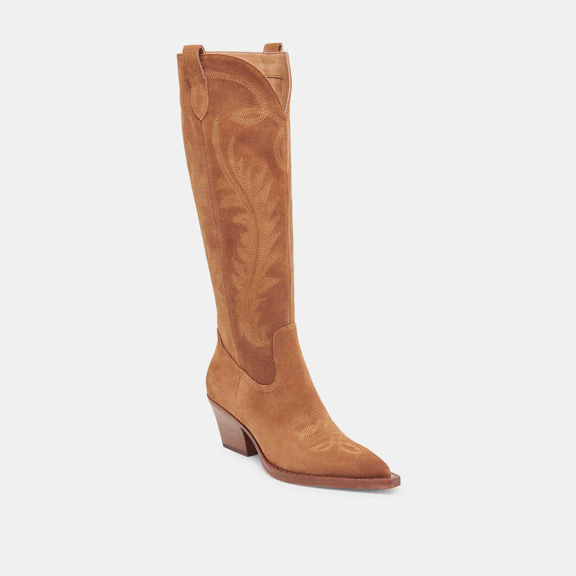 RYATT BOOTS PECAN SUEDE – Dolce Vita