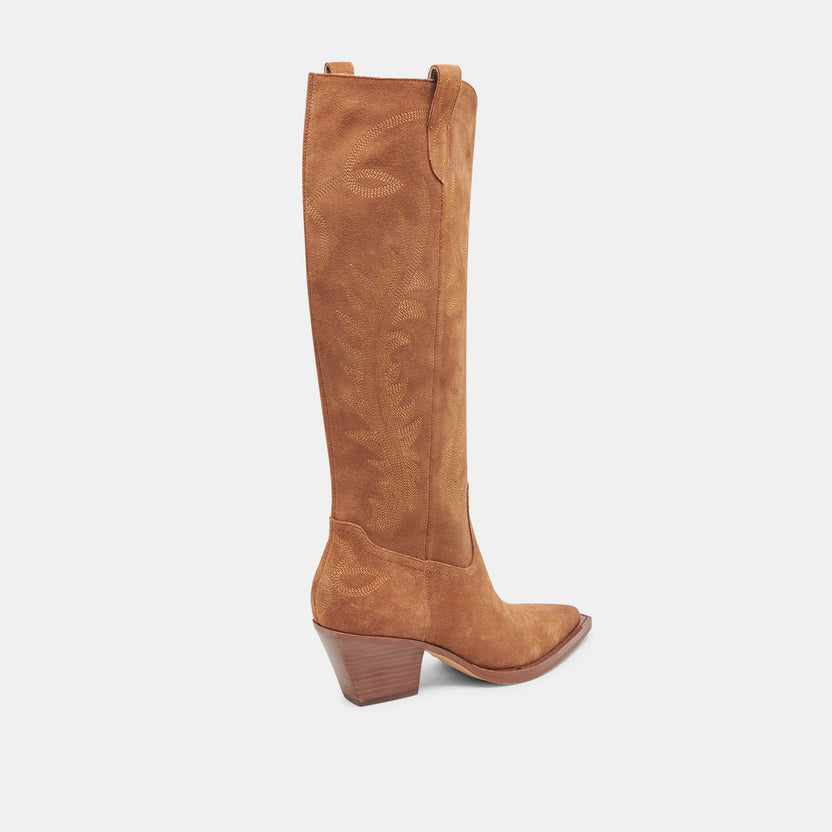 RYATT BOOTS PECAN SUEDE – Dolce Vita