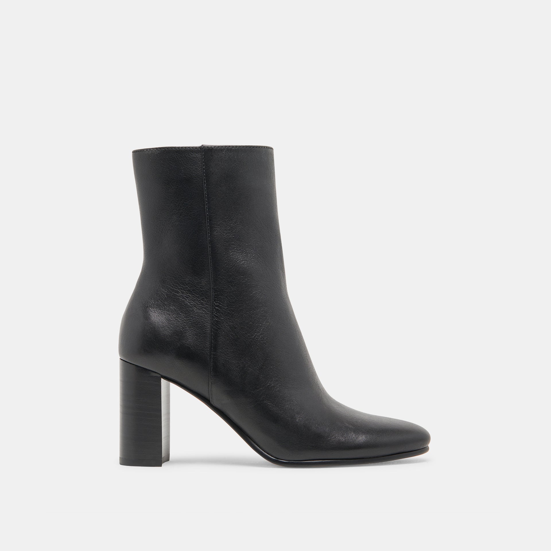 SUZY BOOTIES BLACK LEATHER – Dolce Vita