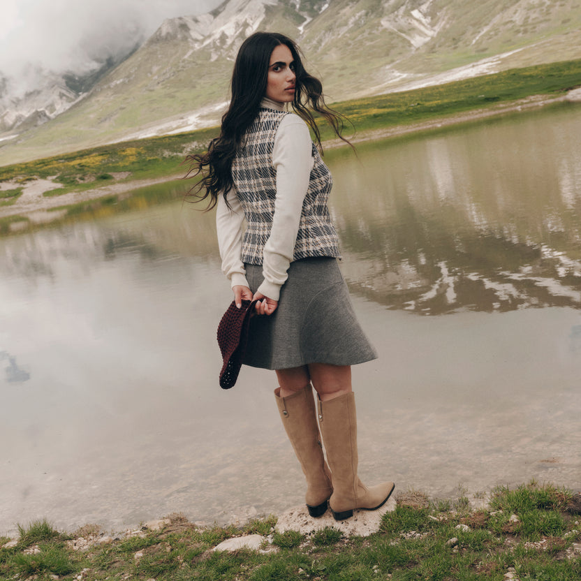 Virona H2O Waterproof Dk Taupe Suede Boots | Dolce Vita