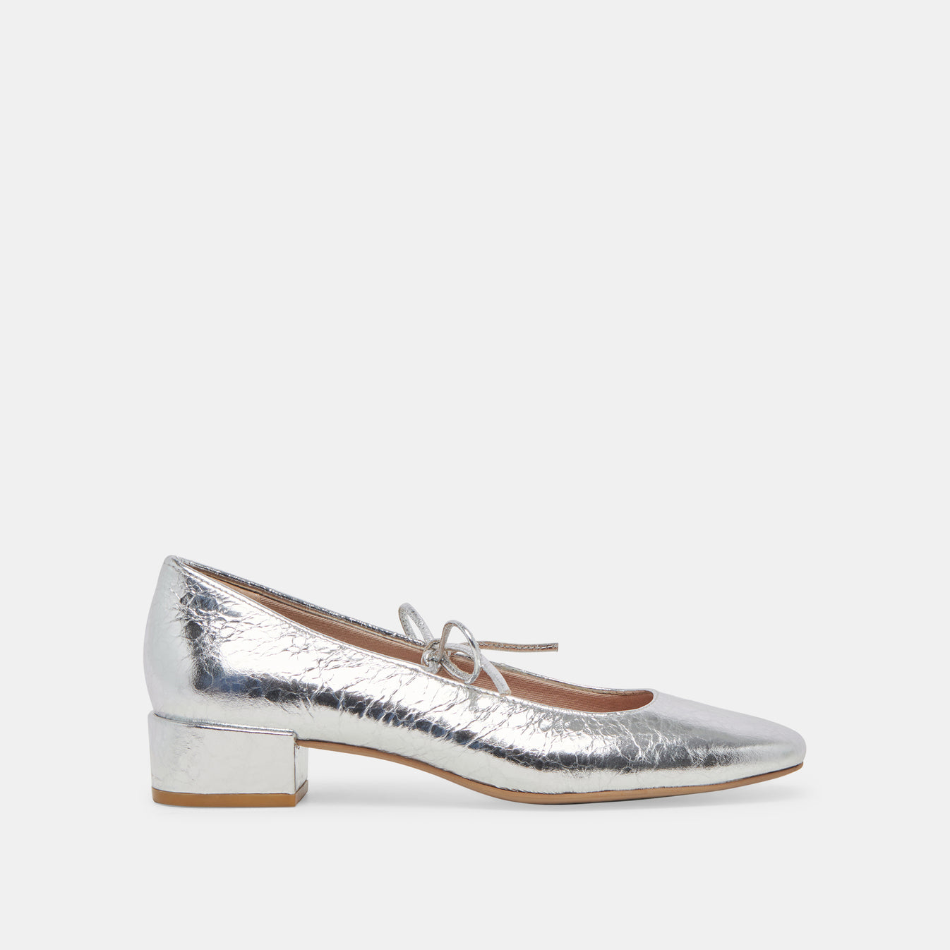 ARDIEN HEELS SILVER CRINKLE PATENT – Dolce Vita