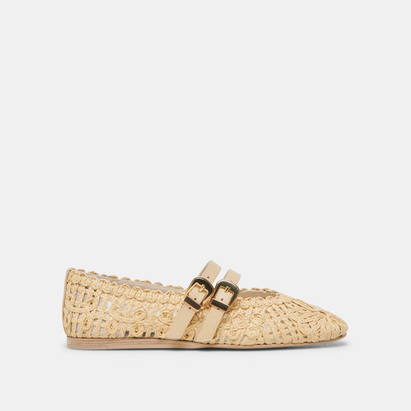 BAYLEE SUNFLOWER BALLET FLATS LT NATURAL MACRAME – Dolce Vita