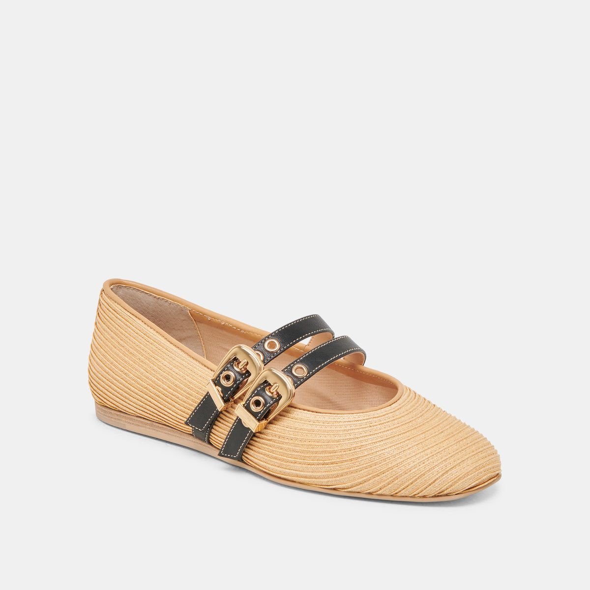 BAYLEE BALLET FLATS NATURAL RAFFIA – Dolce Vita