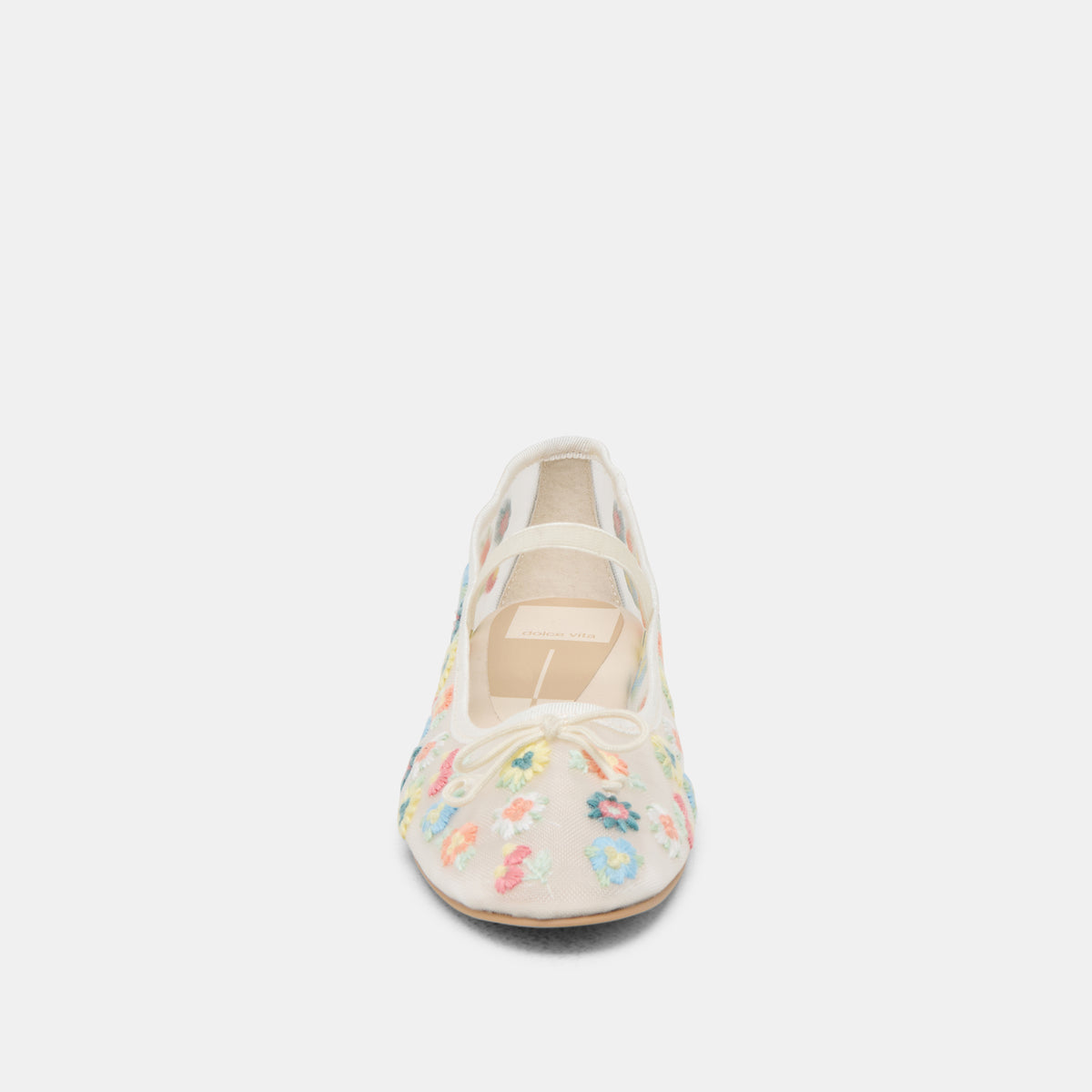 CADEL FLORAL BALLET FLATS IVORY FLORAL MESH – Dolce Vita