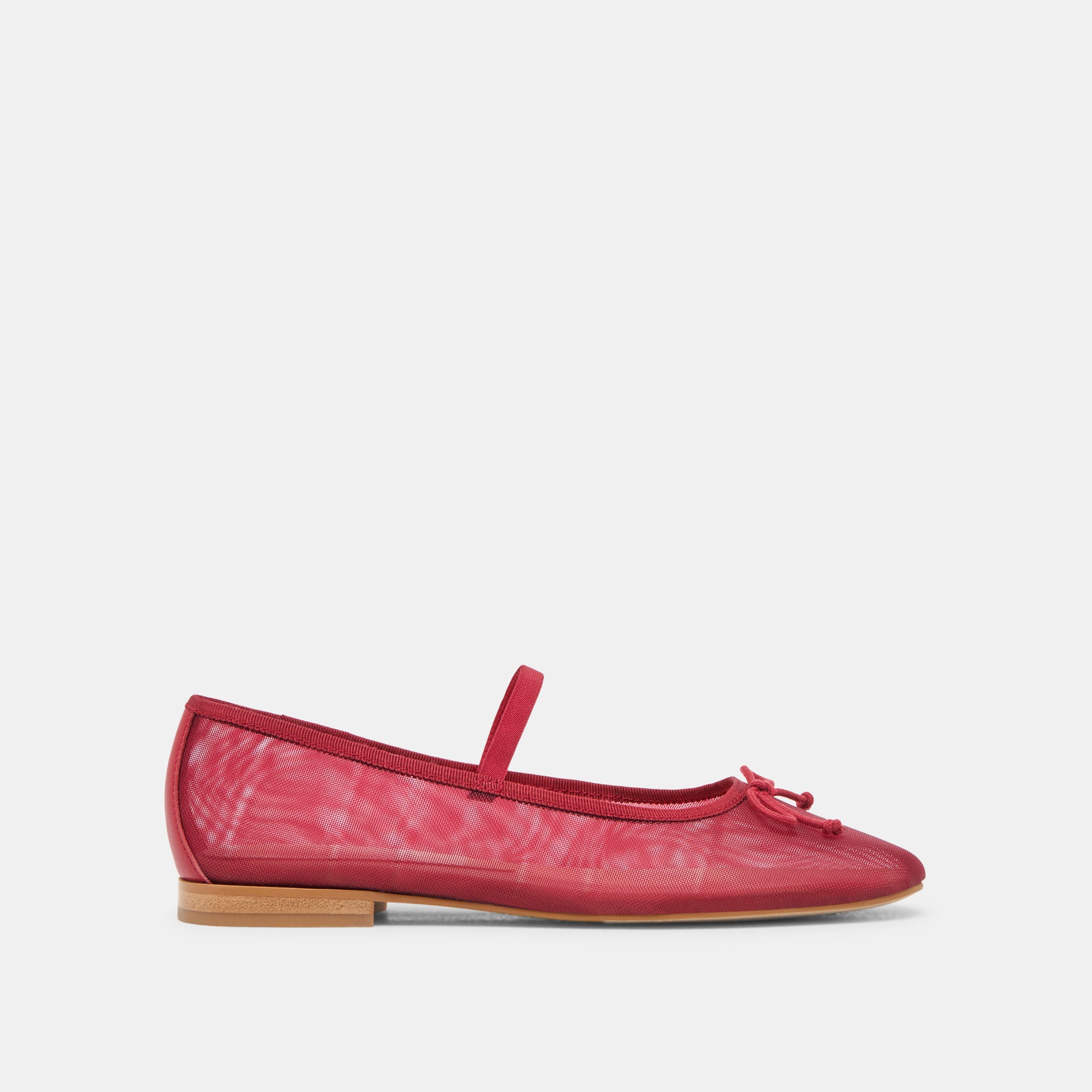 CADEL BALLET FLATS CRIMSON MESH – Dolce Vita