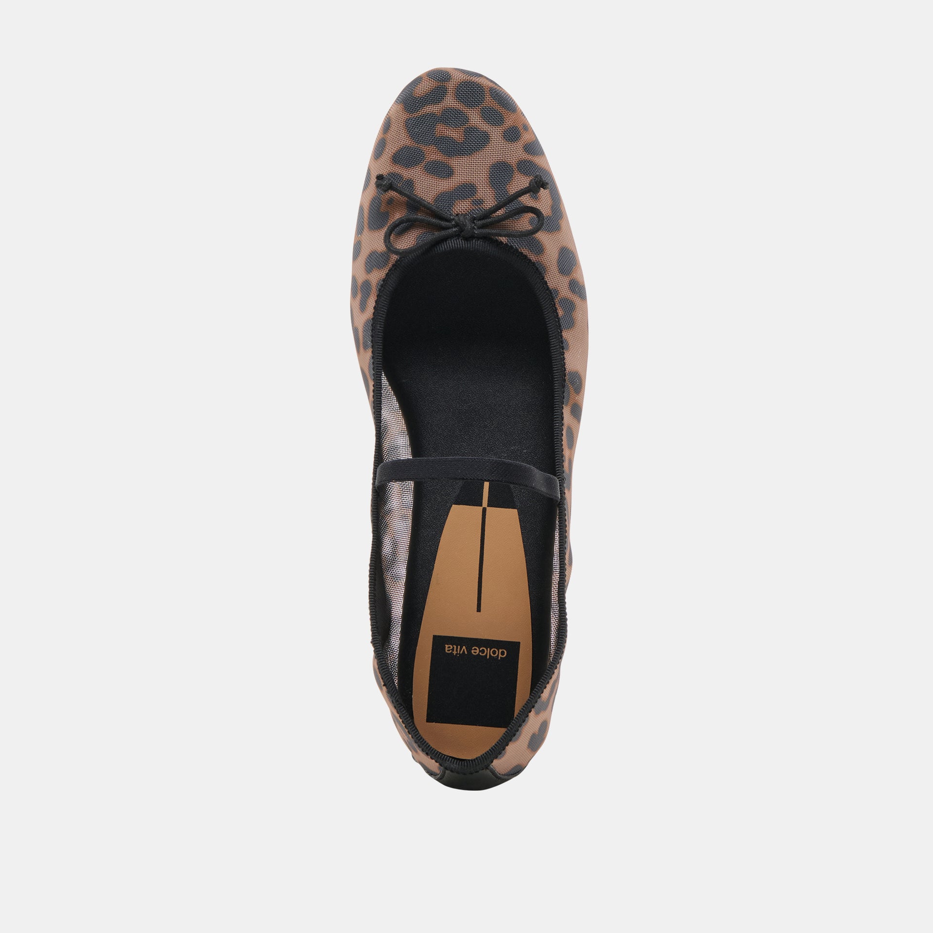 CADEL BALLET FLATS DK LEOPARD MESH – Dolce Vita