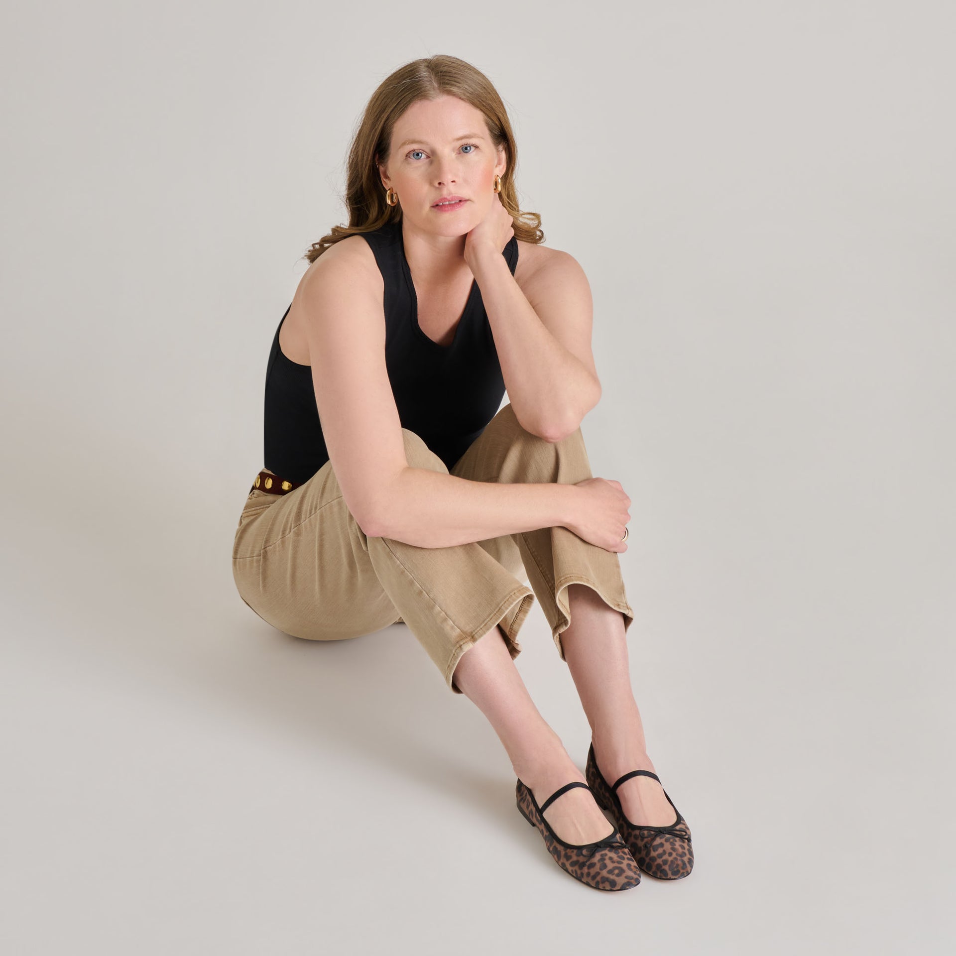 CADEL BALLET FLATS DK LEOPARD MESH – Dolce Vita