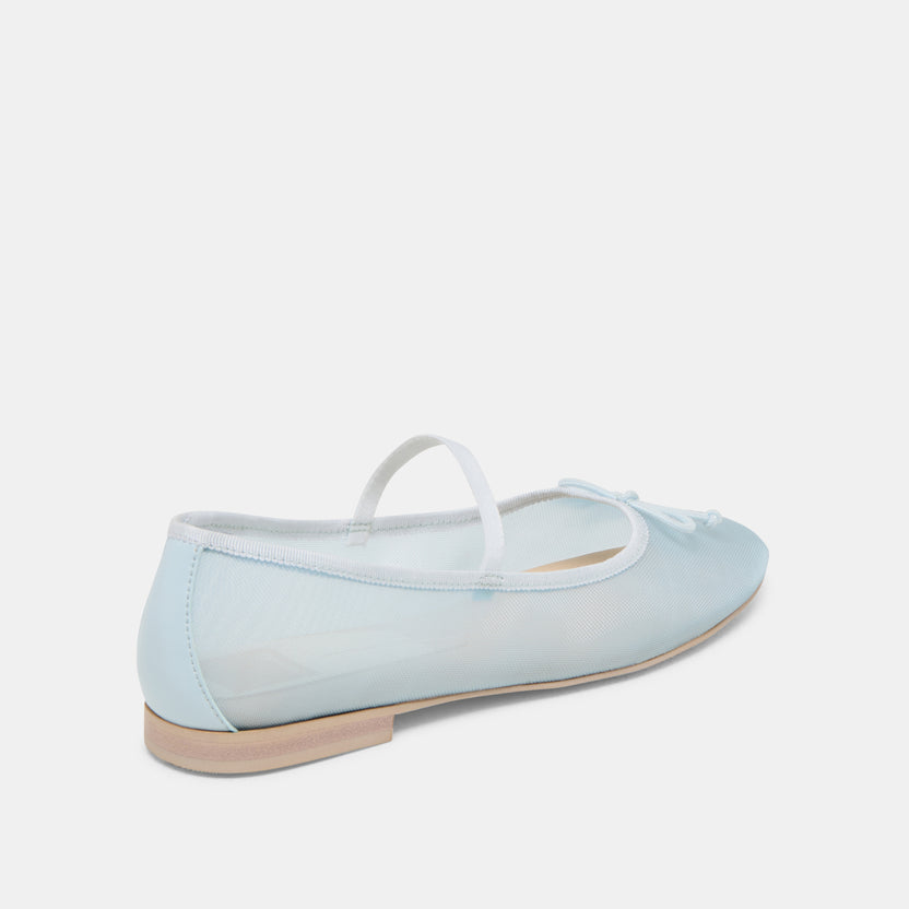 CADEL BALLET FLATS ICE BLUE MESH – Dolce Vita