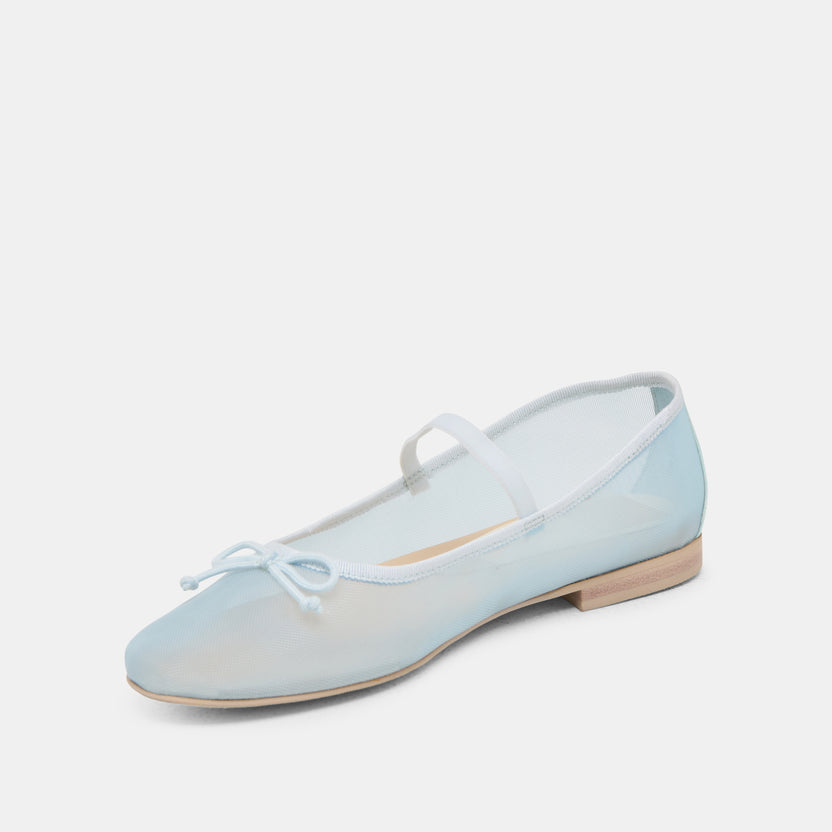 CADEL BALLET FLATS ICE BLUE MESH – Dolce Vita
