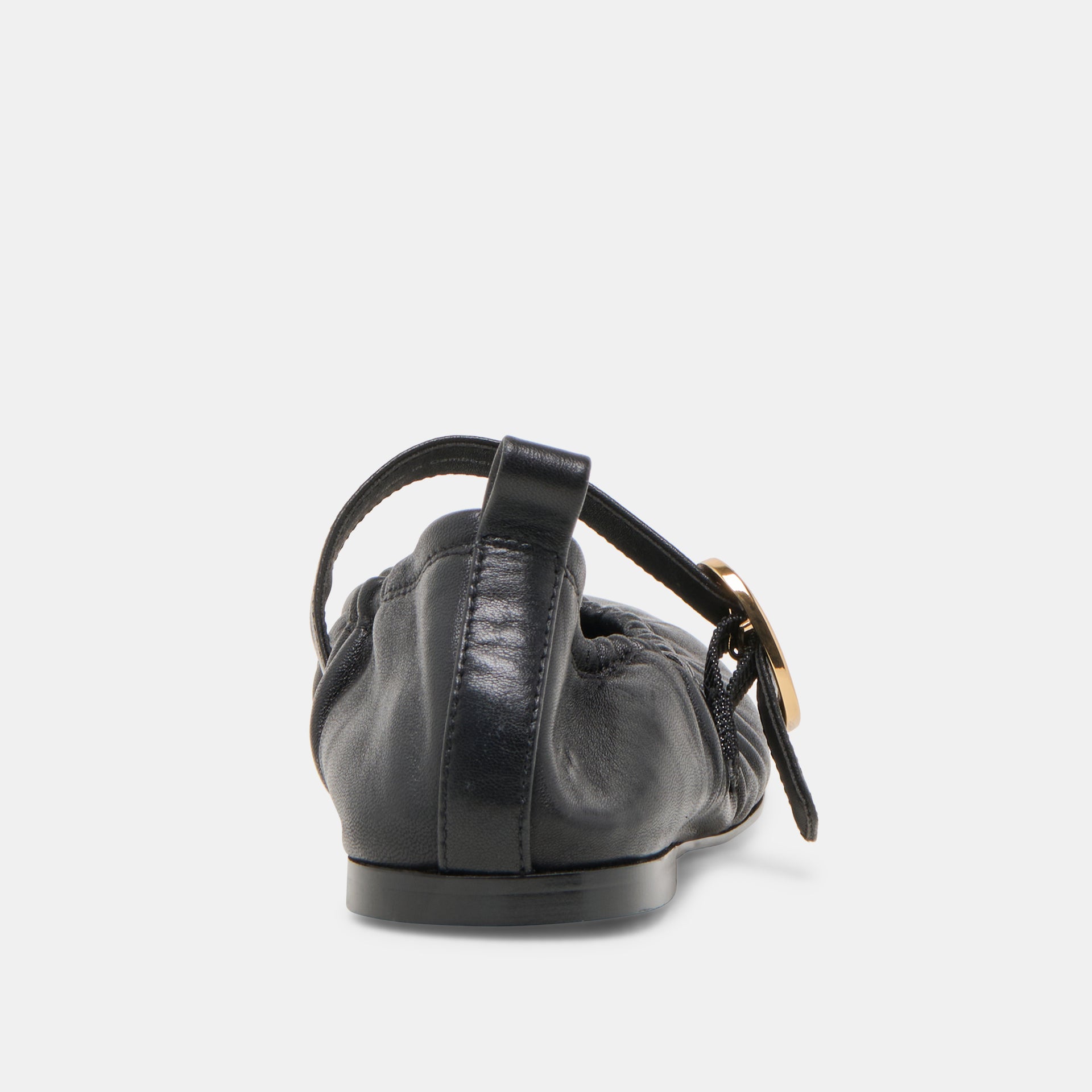 Caely Black Leather Ballet Flats | Dolce Vita