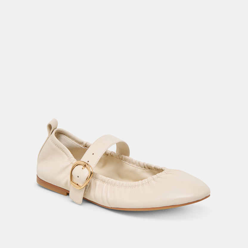 Caely Bone Leather Ballet Flats | Dolce Vita