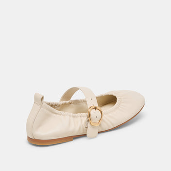 Caely Bone Leather Ballet Flats | Dolce Vita