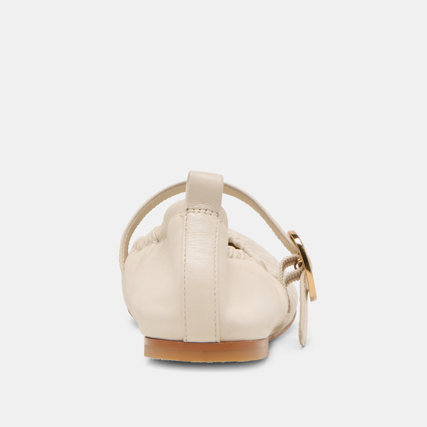 Caely Bone Leather Ballet Flats | Dolce Vita