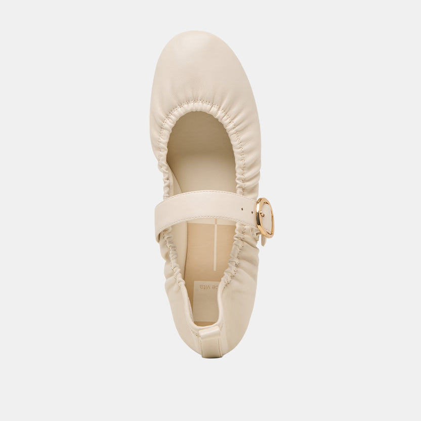 Caely Bone Leather Ballet Flats | Dolce Vita