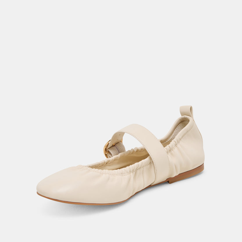 Caely Bone Leather Ballet Flats | Dolce Vita