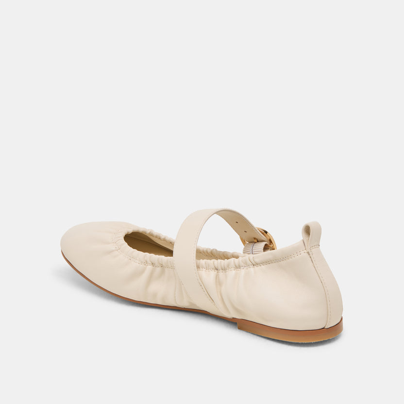 Caely Bone Leather Ballet Flats | Dolce Vita