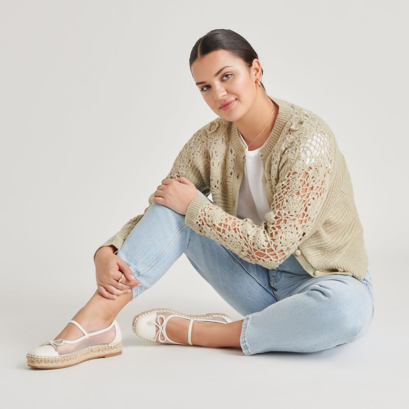 CAMBRE BALLET FLATS WHITE MESH – Dolce Vita