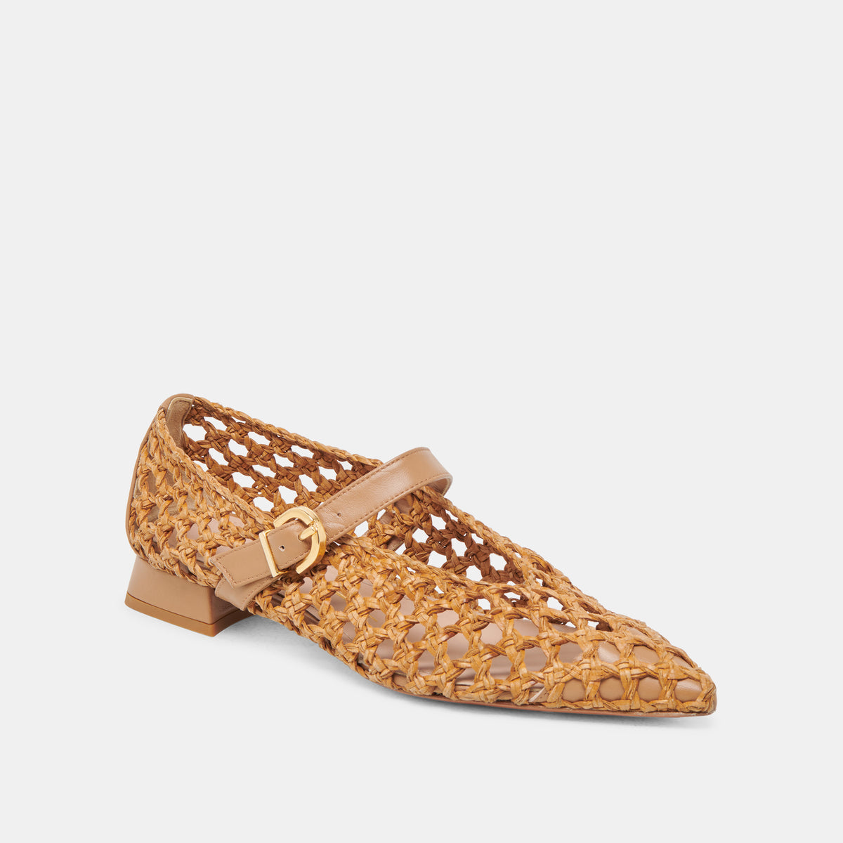CATY BALLET FLATS NATURAL WOVEN – Dolce Vita
