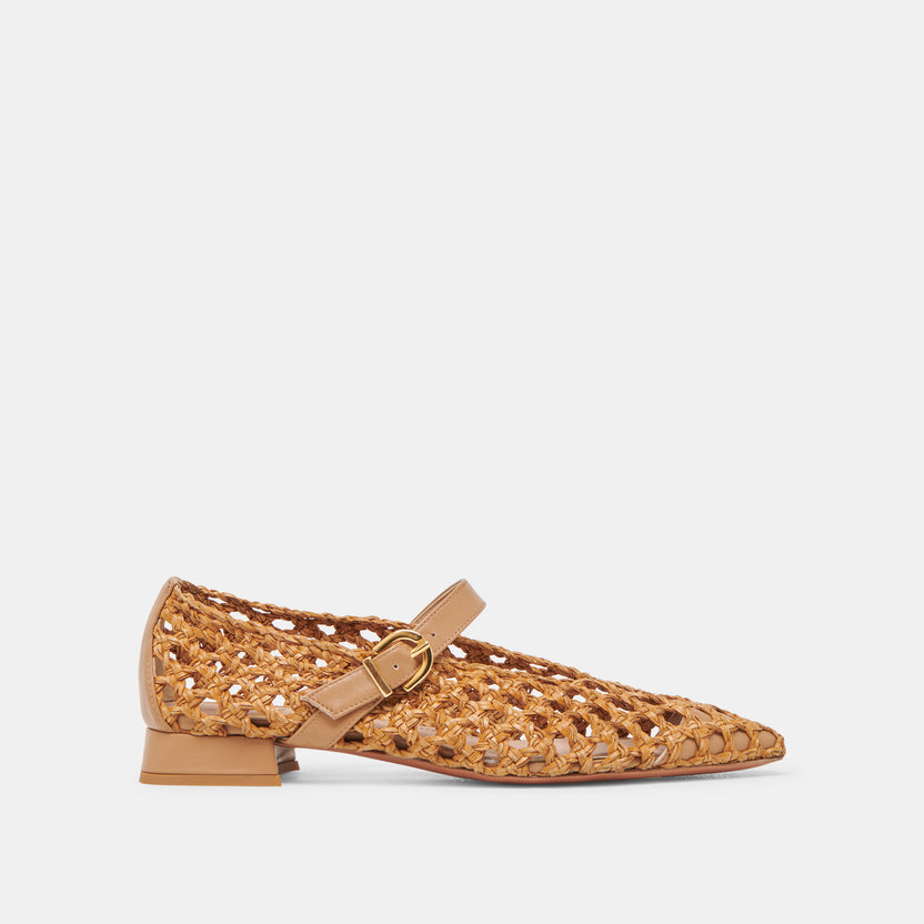 CATY BALLET FLATS NATURAL WOVEN – Dolce Vita