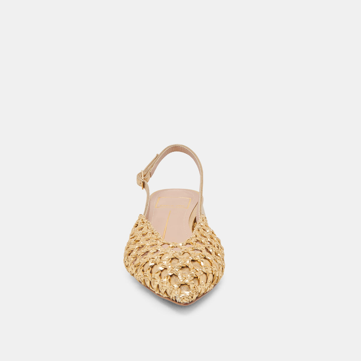 CYNDI FLATS GOLD WOVEN – Dolce Vita