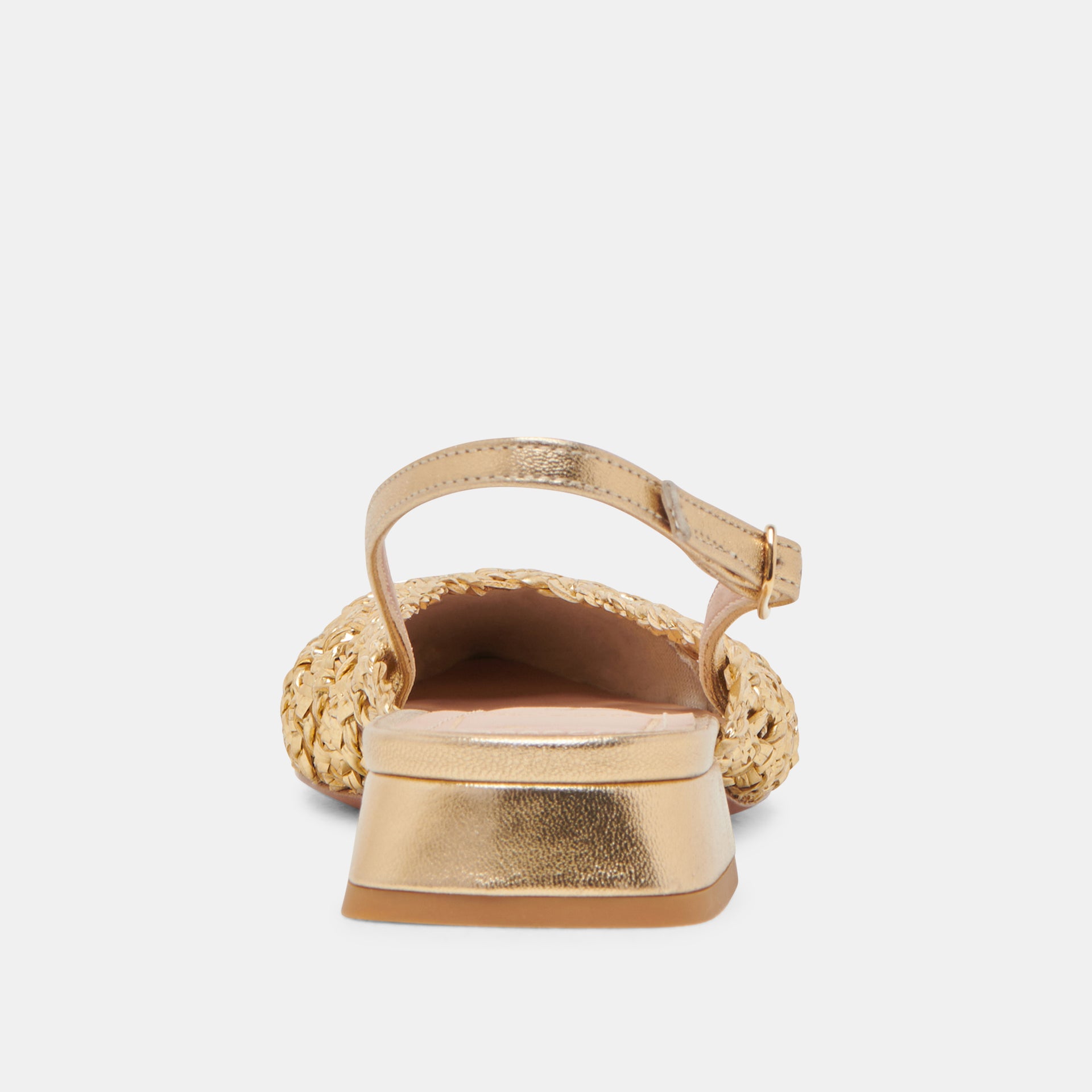 CYNDI FLATS GOLD WOVEN – Dolce Vita