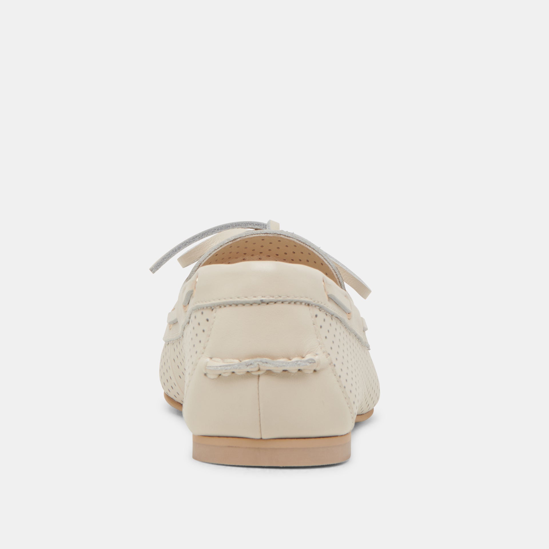 LAKIN LOAFERS IVORY PERFORATED LEATHER – Dolce Vita