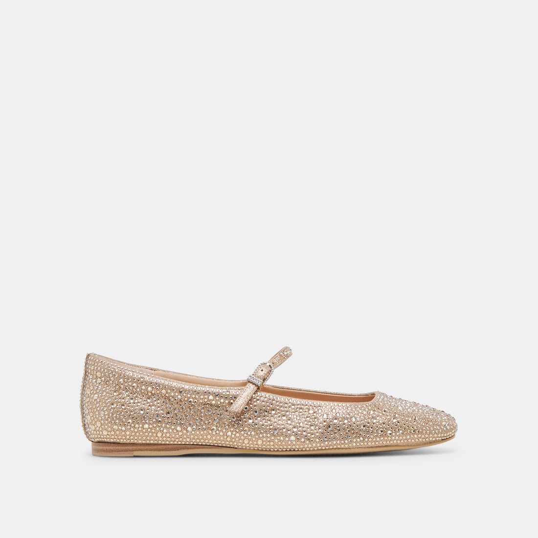 REYES CRYSTAL BALLET FLATS LIGHT GOLD CRYSTAL – Dolce Vita