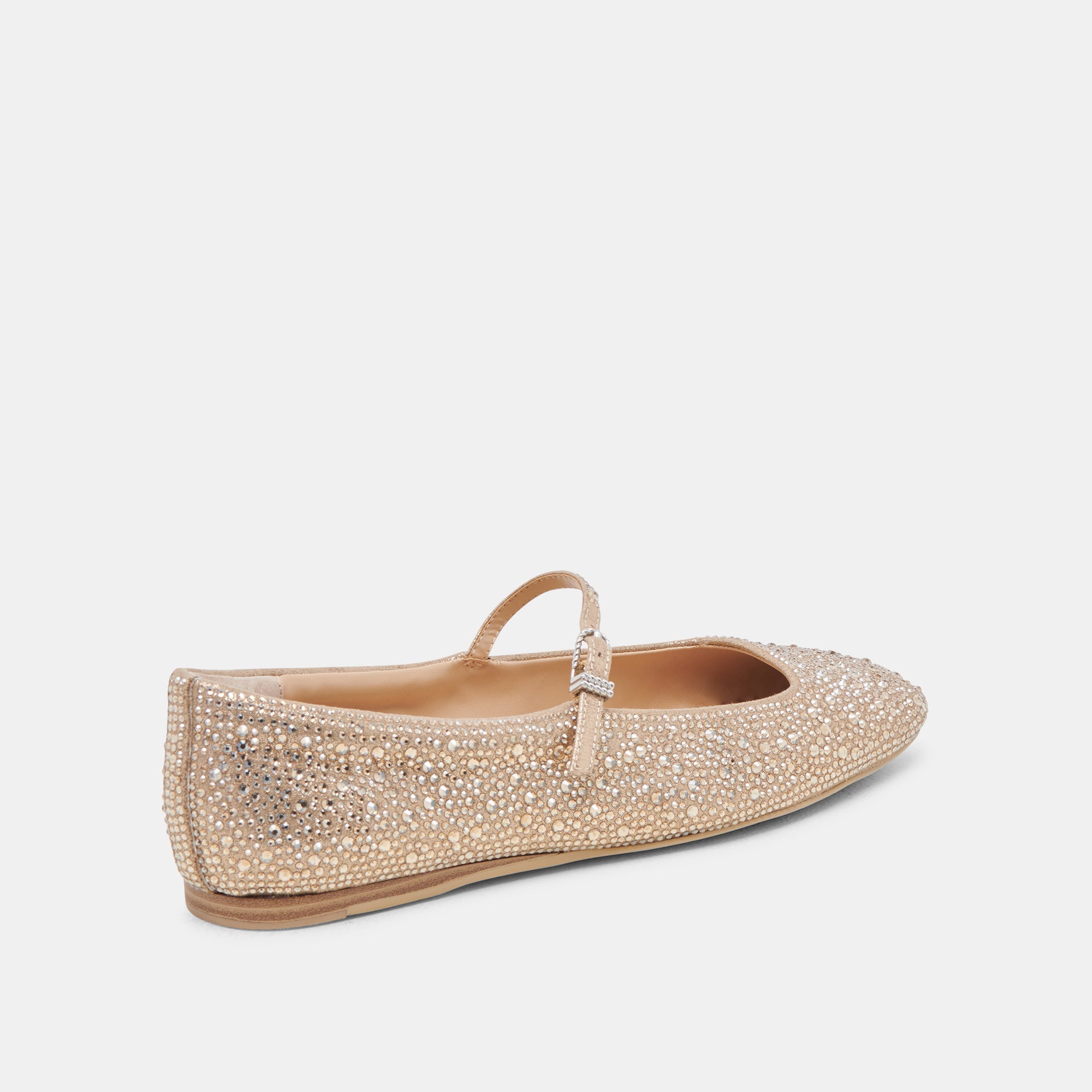 REYES CRYSTAL BALLET FLATS LIGHT GOLD CRYSTAL – Dolce Vita