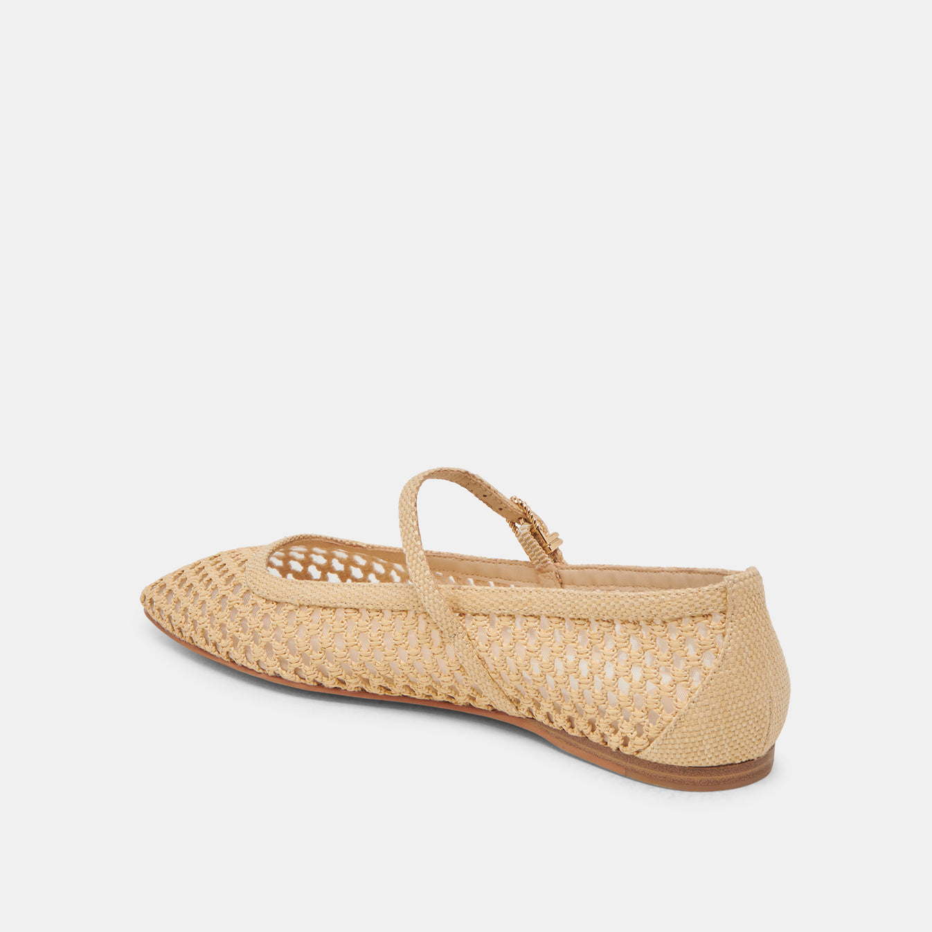 REYES BALLET FLATS LT NATURAL WOVEN RAFFIA – Dolce Vita