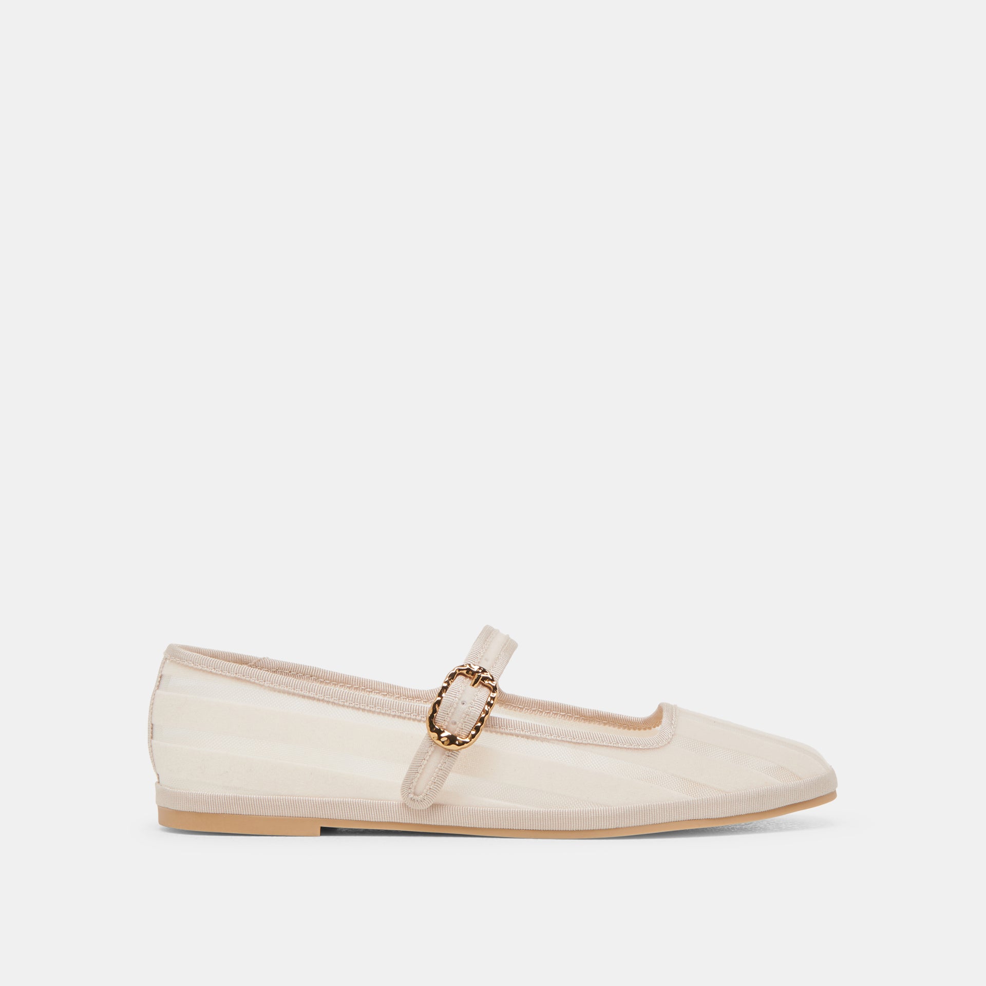 TAMEKA BALLET FLATS BONE STRIPE MESH – Dolce Vita