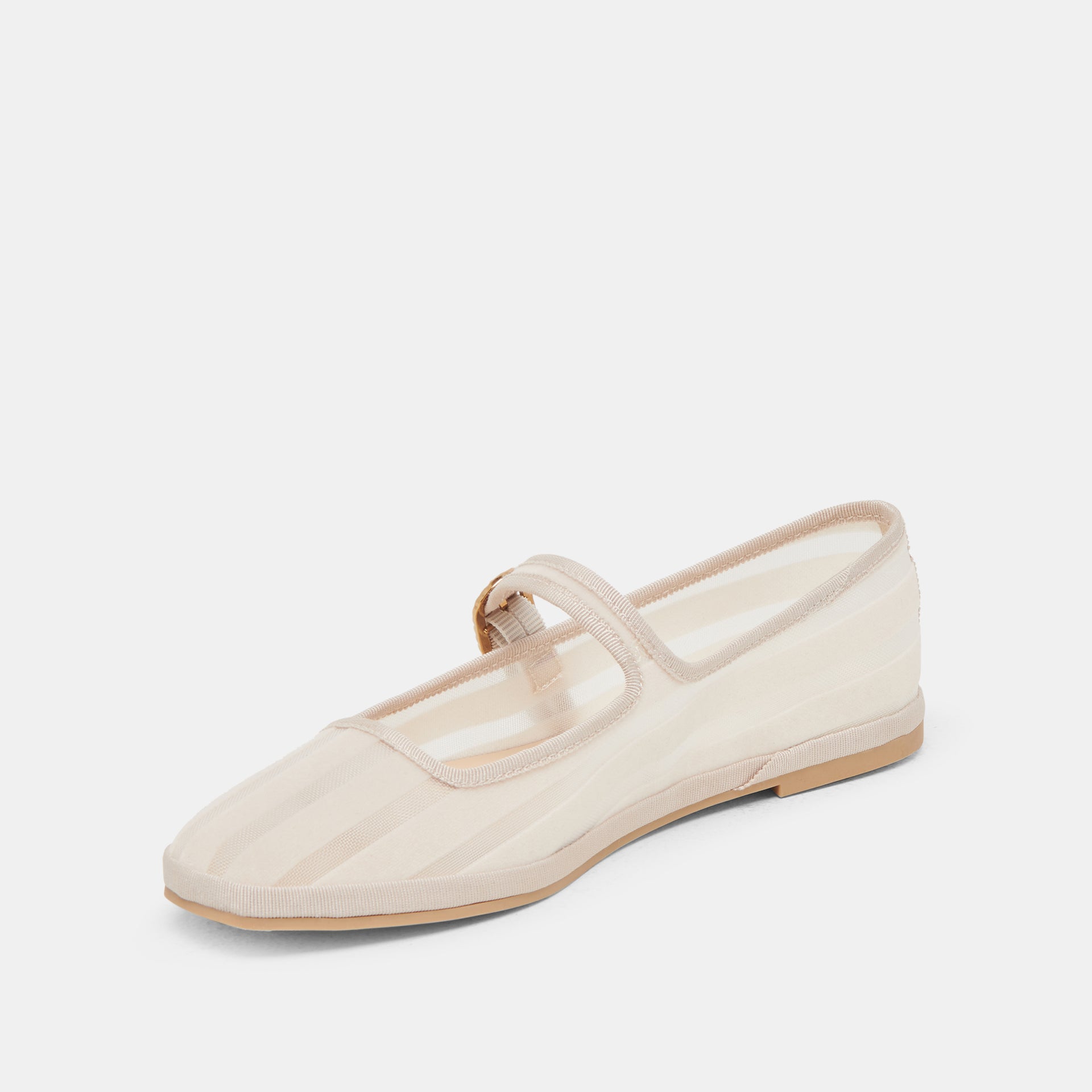 TAMEKA BALLET FLATS BONE STRIPE MESH – Dolce Vita