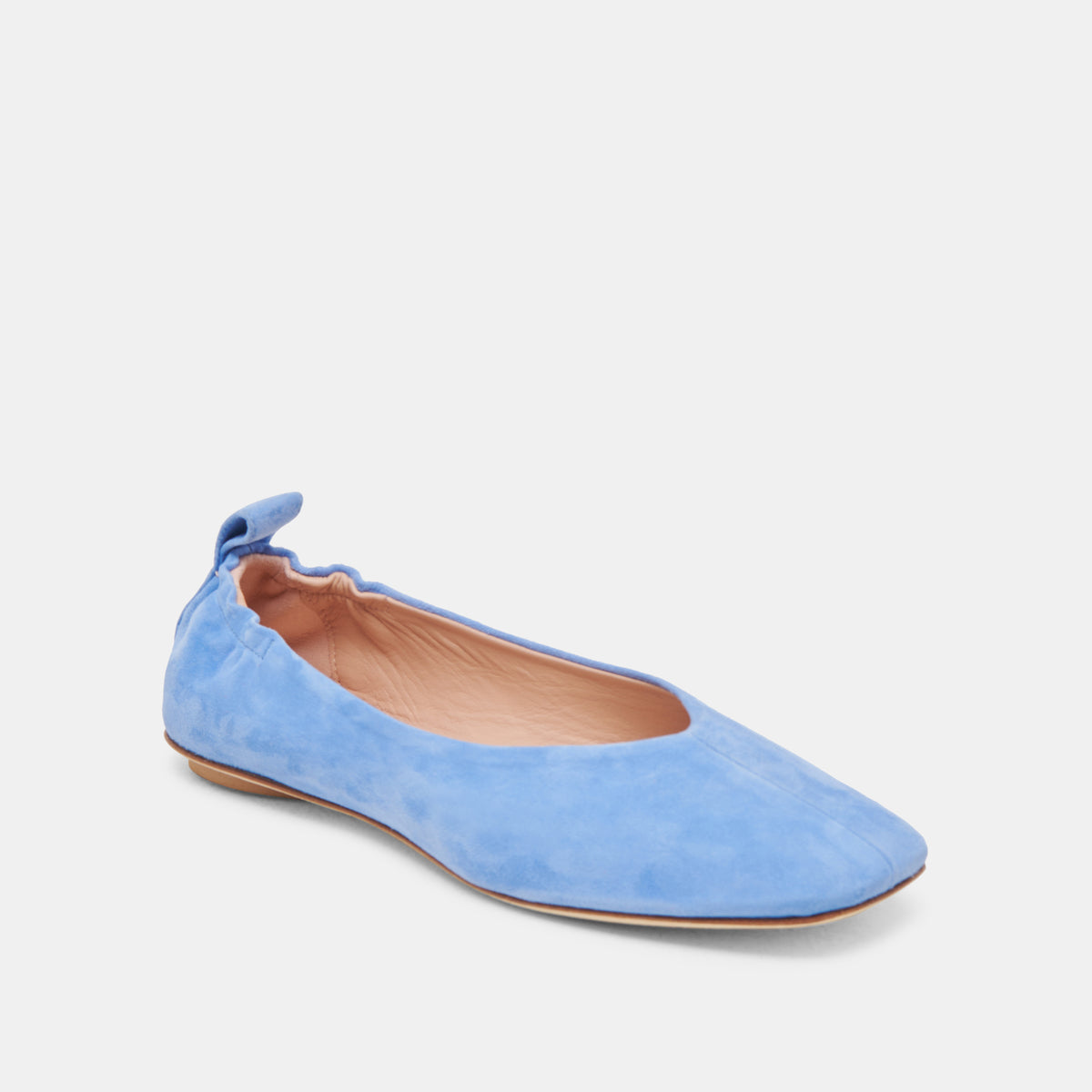 VINNIE BALLET FLATS DUSTY BLUE SUEDE – Dolce Vita