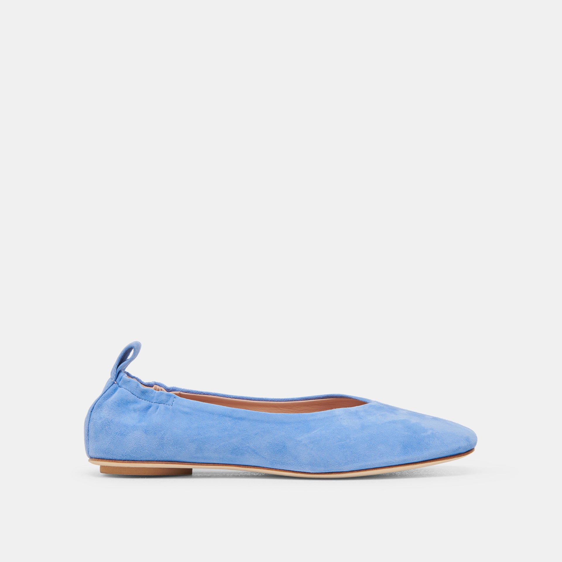 VINNIE BALLET FLATS DUSTY BLUE SUEDE – Dolce Vita