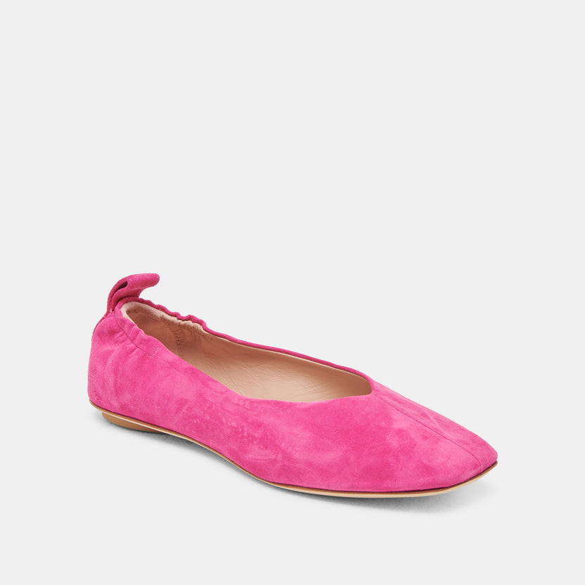 VINNIE BALLET FLATS FUCHSIA SUEDE – Dolce Vita