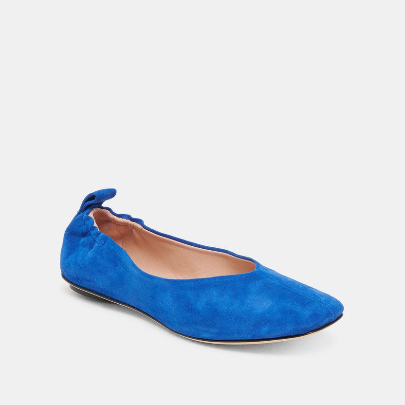 VINNIE BALLET FLATS NAVY SUEDE – Dolce Vita