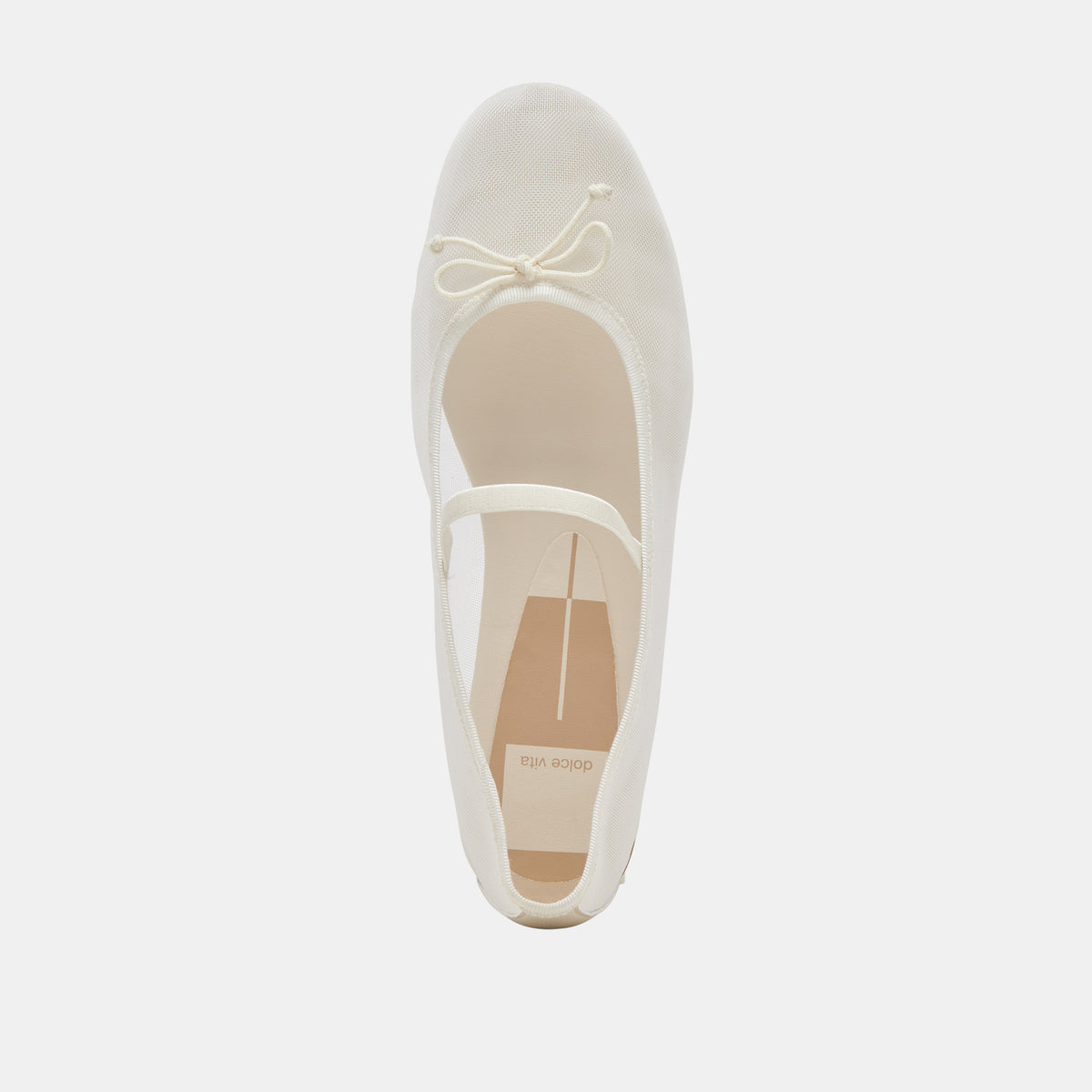 CADEL BALLET FLATS IVORY MESH – Dolce Vita