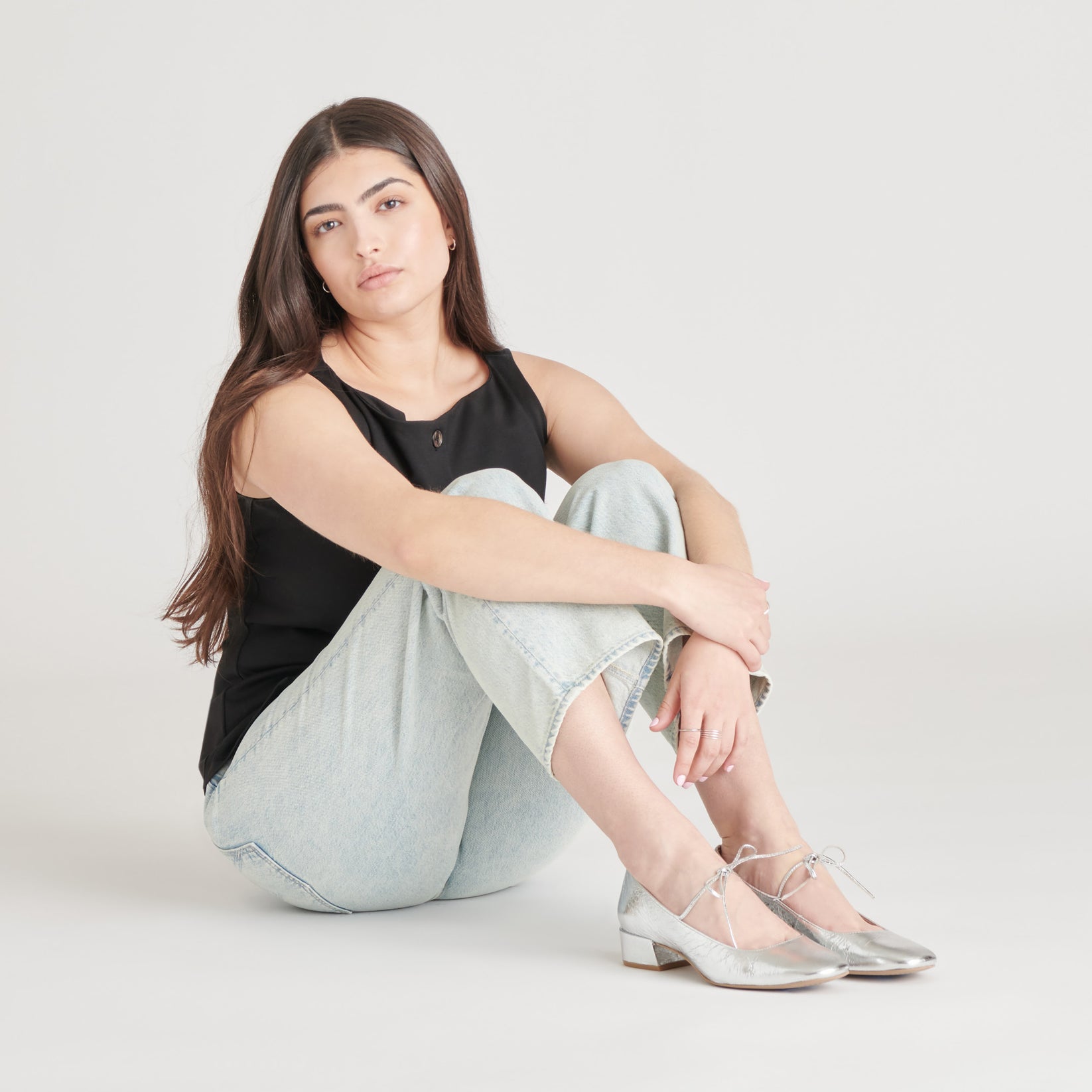 ARDIEN HEELS SILVER CRINKLE PATENT – Dolce Vita