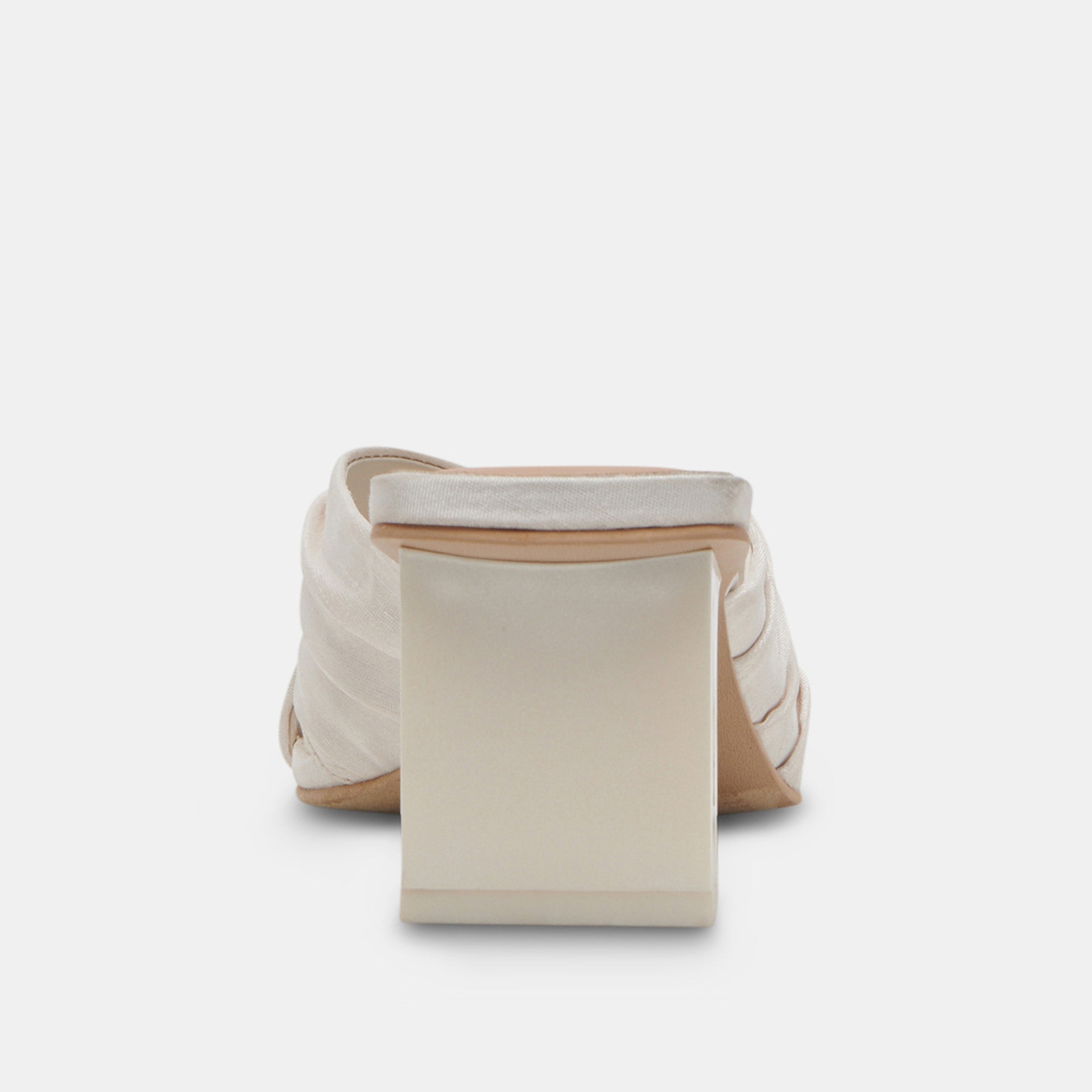 CARLAN HEELS OFF WHITE SILK – Dolce Vita