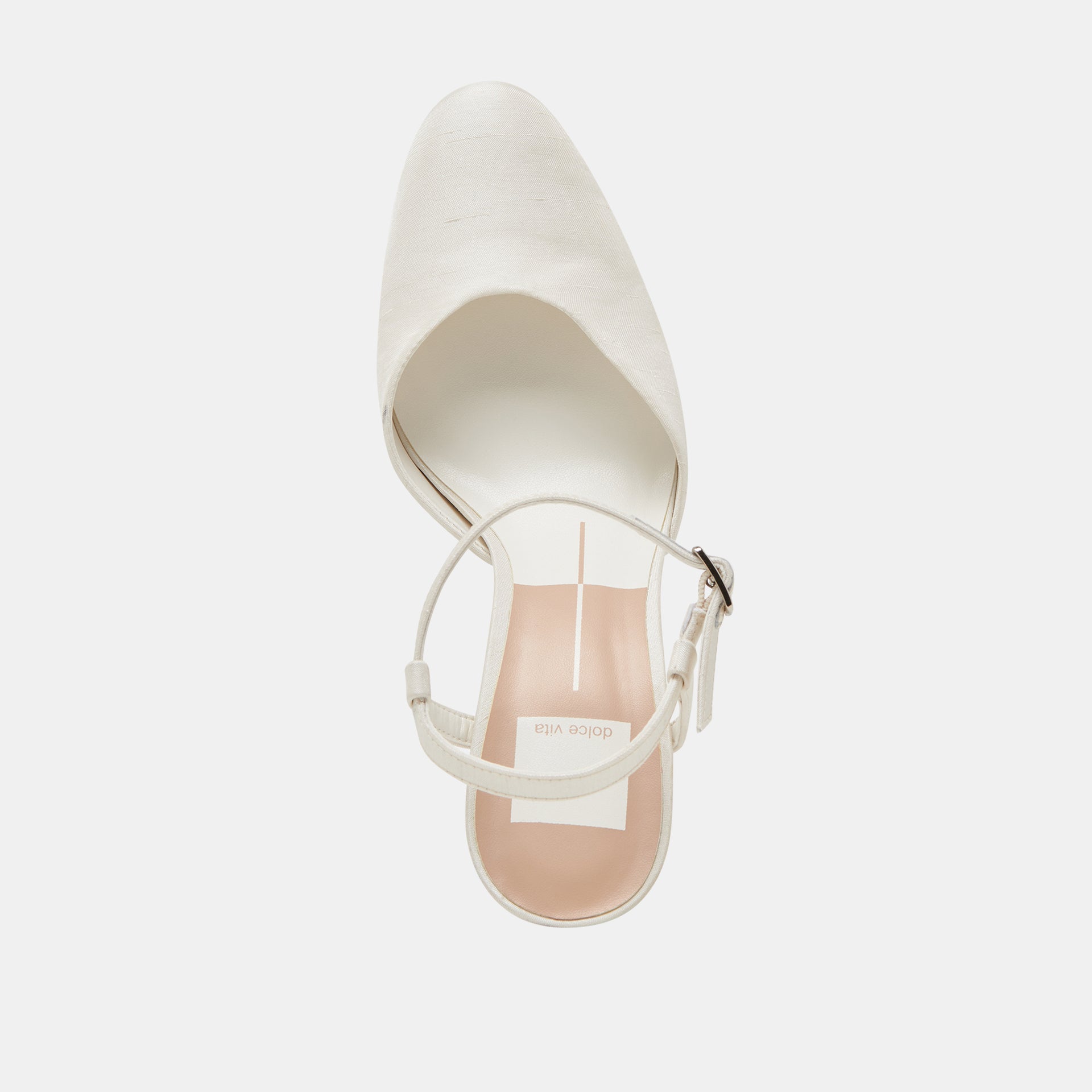 CLAUD HEELS WHITE SATIN – Dolce Vita