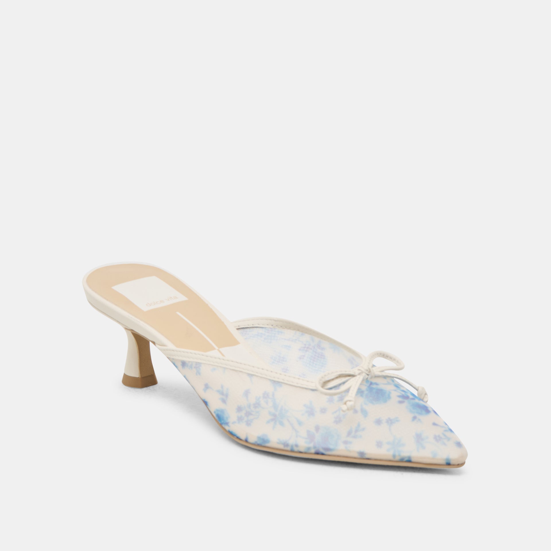 Cleo Blue Floral Mesh Heels | Dolce Vita