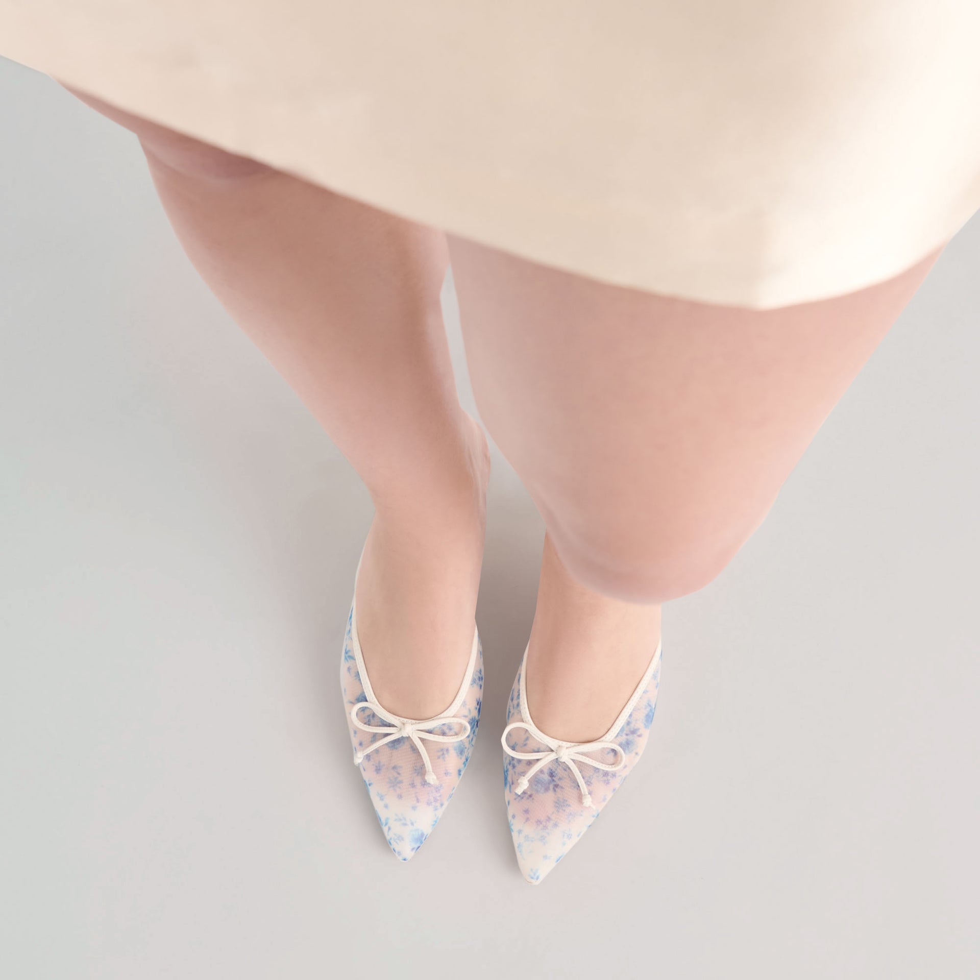 Cleo Blue Floral Mesh Heels | Dolce Vita